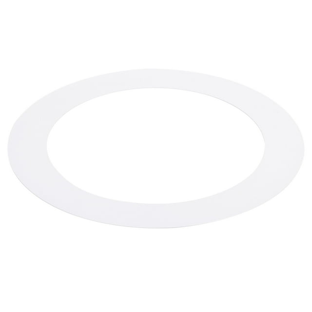 Uxcell 7.8" ID 9.4" OD Goof Rings for Recessed Light Gloss White Goof ...