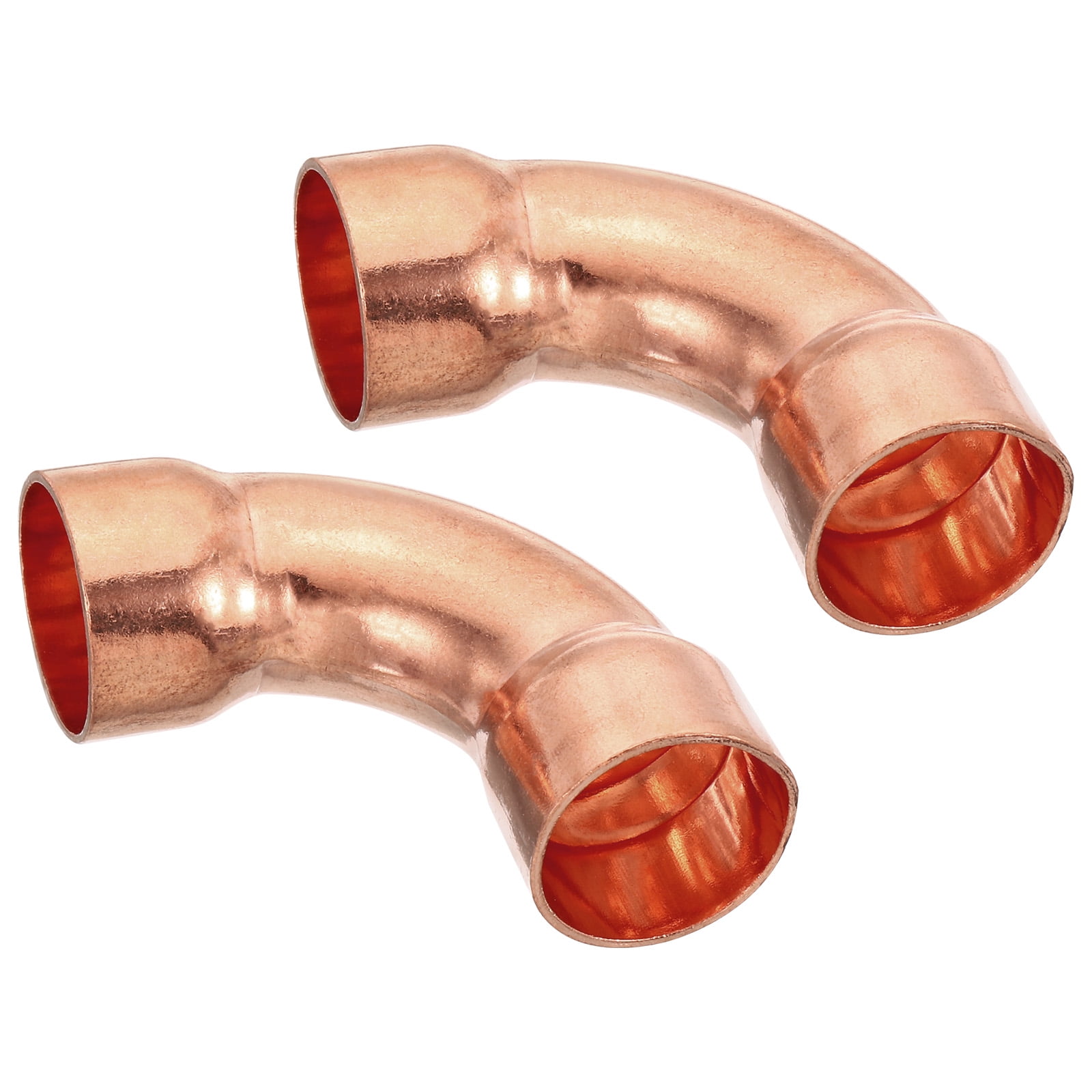 Uxcell 7/8" ID Elbow Copper Pipe Fitting 90 Degree Short Turn Pressure Connector Sweat Solder ...