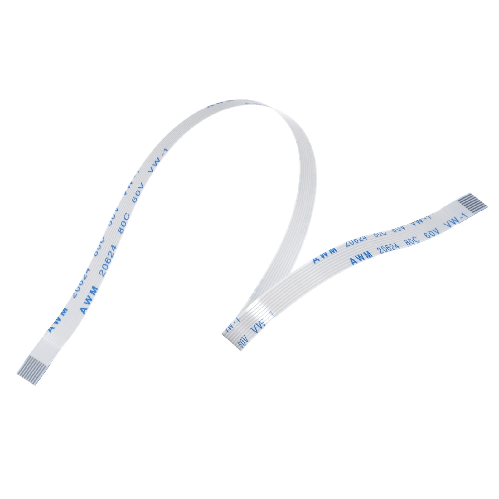 Uxcell 7.87'' 8 Pins FFC FPC Flat Flexible Cable (A Type)Plastic White ...