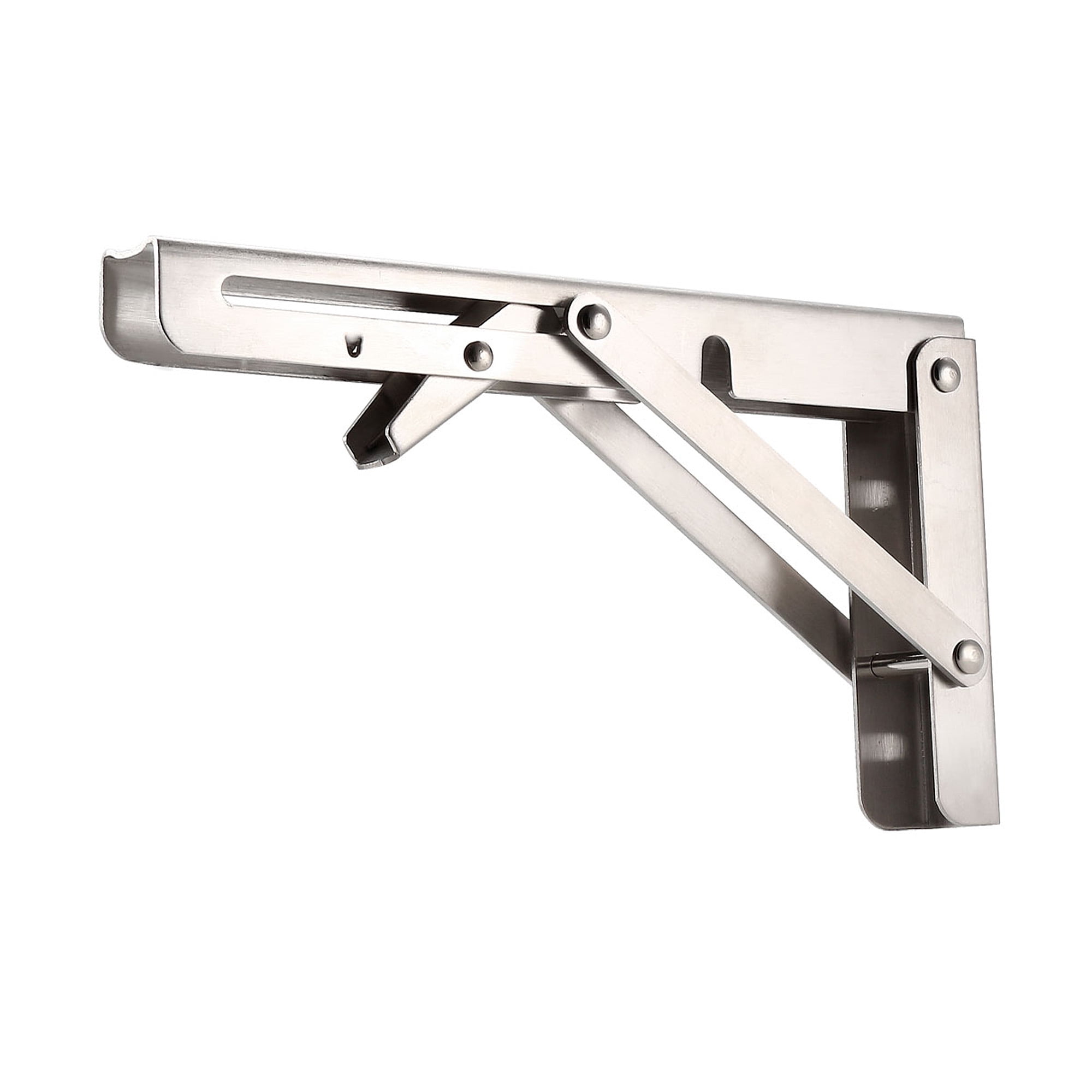Uxcell 7.87" Folding Bracket for Shelves Table Desk Wall Mounted ...