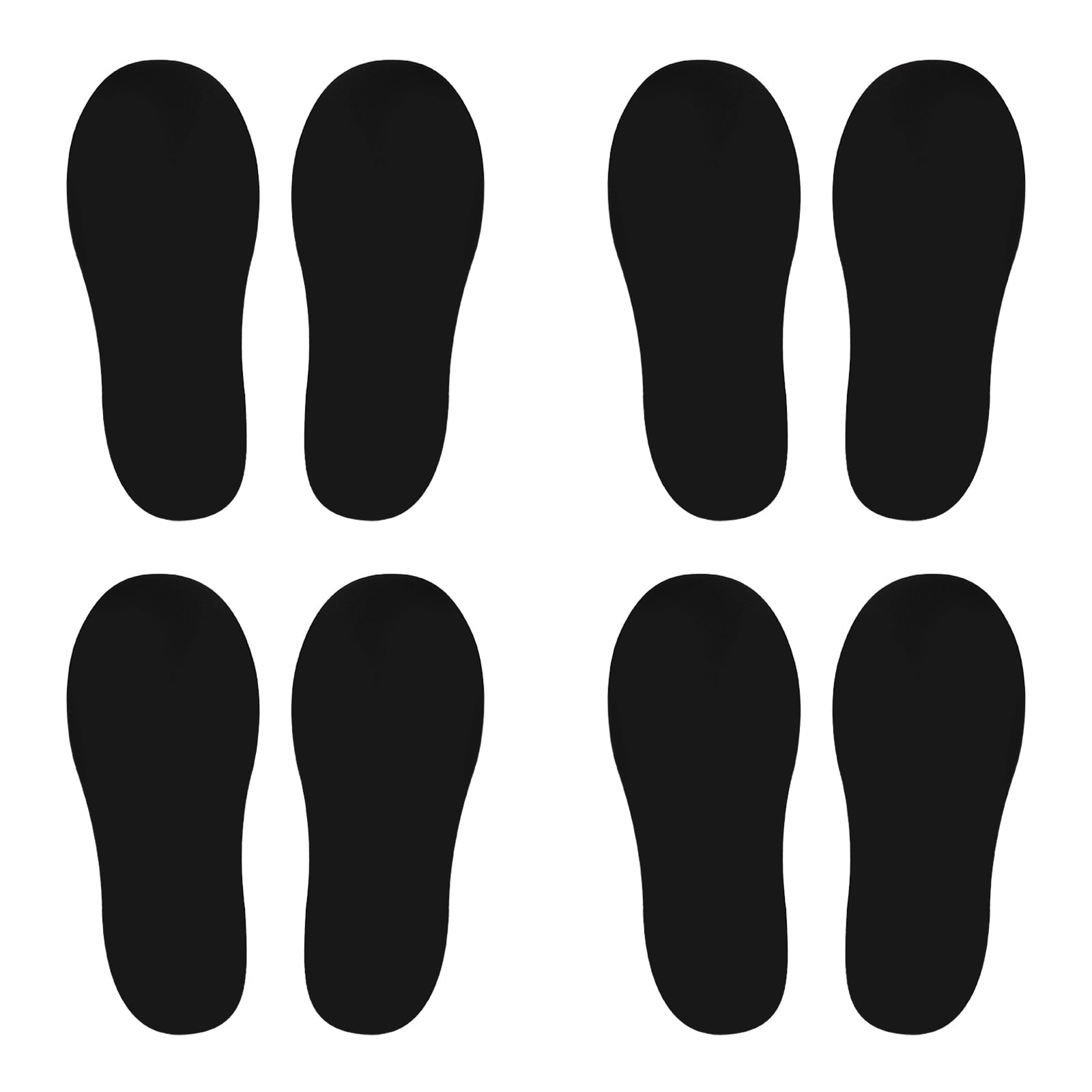 Uxcell 7.9x3.1" Footprints Floor Stickers Footprint Wall Stair Decal ...