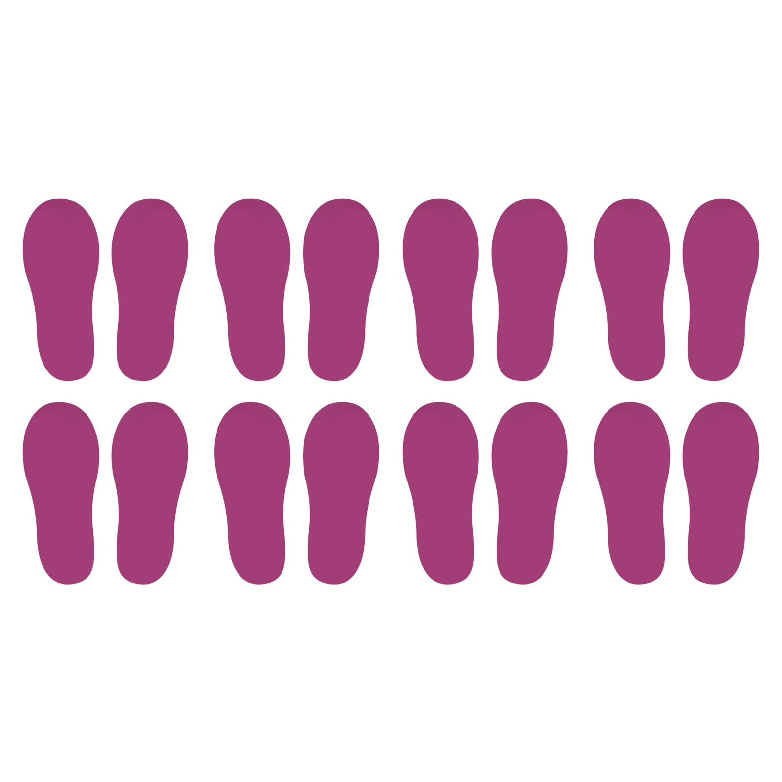 Uxcell 7.9x3.1" Footprints Floor Stickers Footprint Wall Stair Decal ...