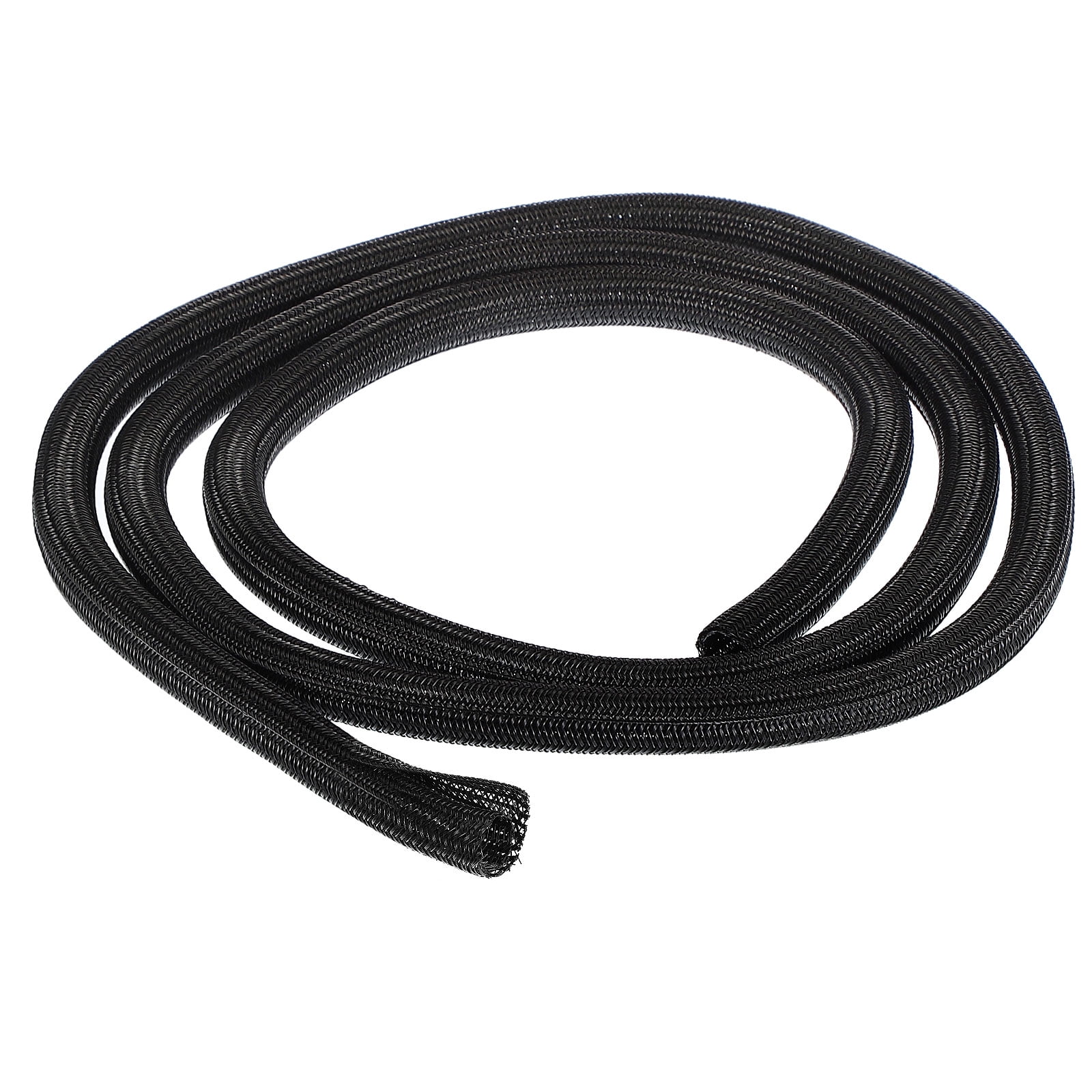 Uxcell 7 Ft - 5/8 in Expandable Braided Cable Sleeving, PET Split ...