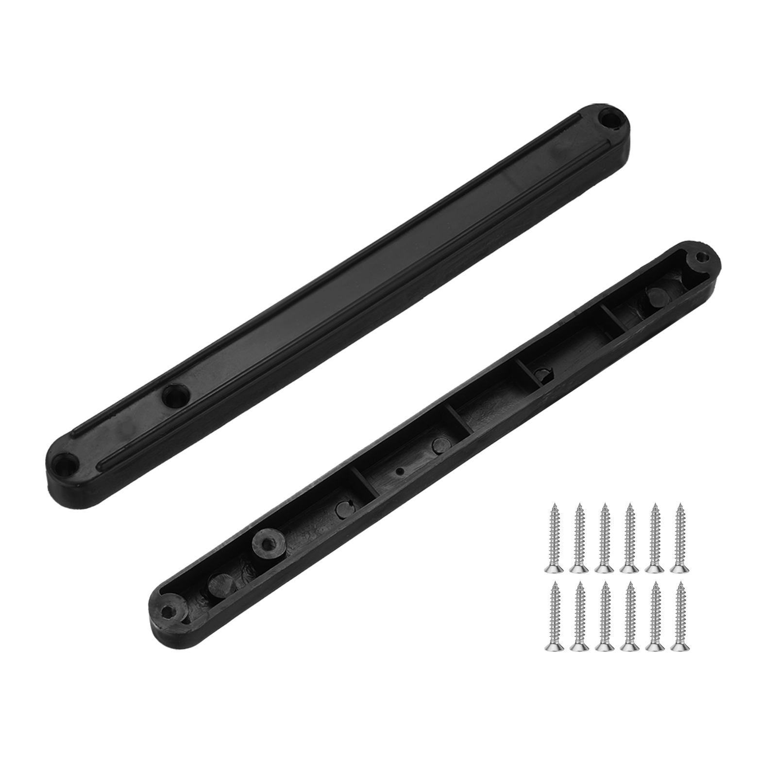 Uxcell 7 Inch Drawer Slides Plastic Guide Rails Side Mounted Rails with ...