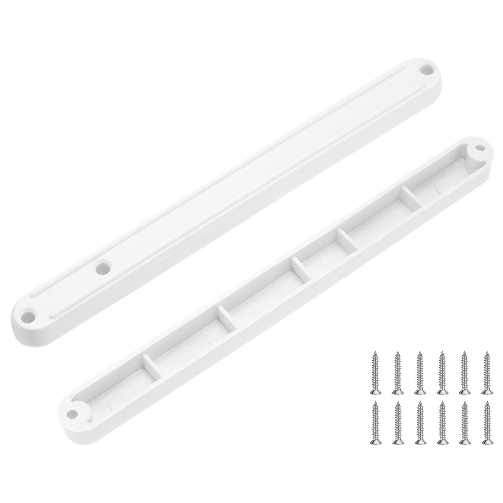 Uxcell 7 Inch Drawer Slides Plastic Guide Rails Side Mounted Rails with ...