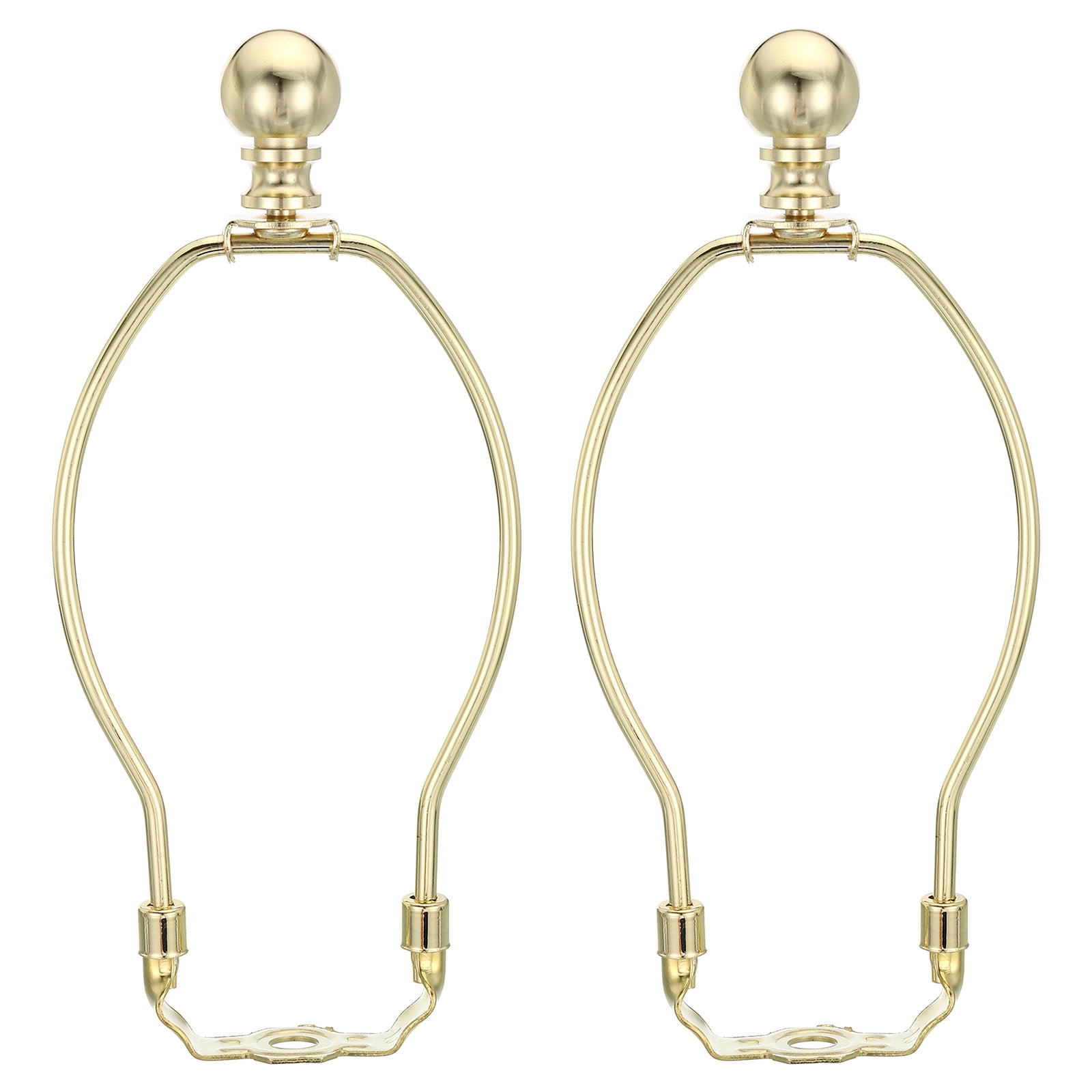 Uxcell 7 Inch Lamp Harp Kit with Finial Lamp Shade Holder Gold Tone 2 ...