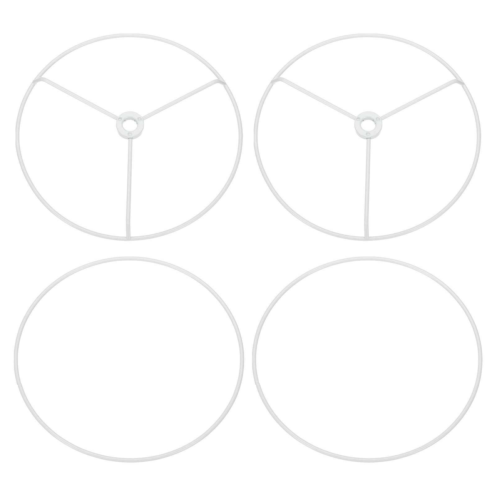 Uxcell 7 Inch Lamp Shade Ring, 2 Set Metal Lamp Shade Frame Wire ...