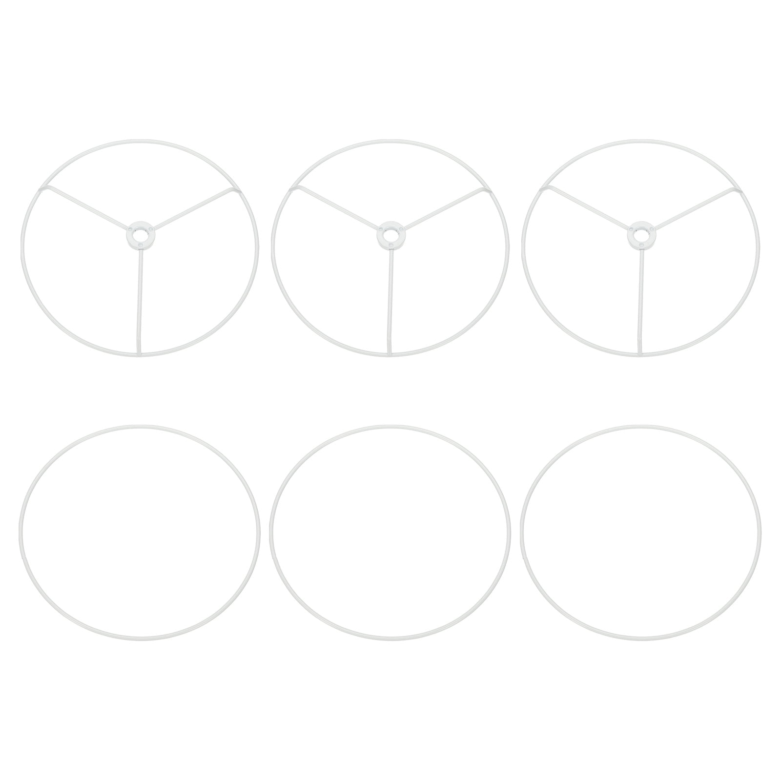 Uxcell 7 Inch Lamp Shade Ring, 3 Set Metal Lamp Shade Frame Wire ...