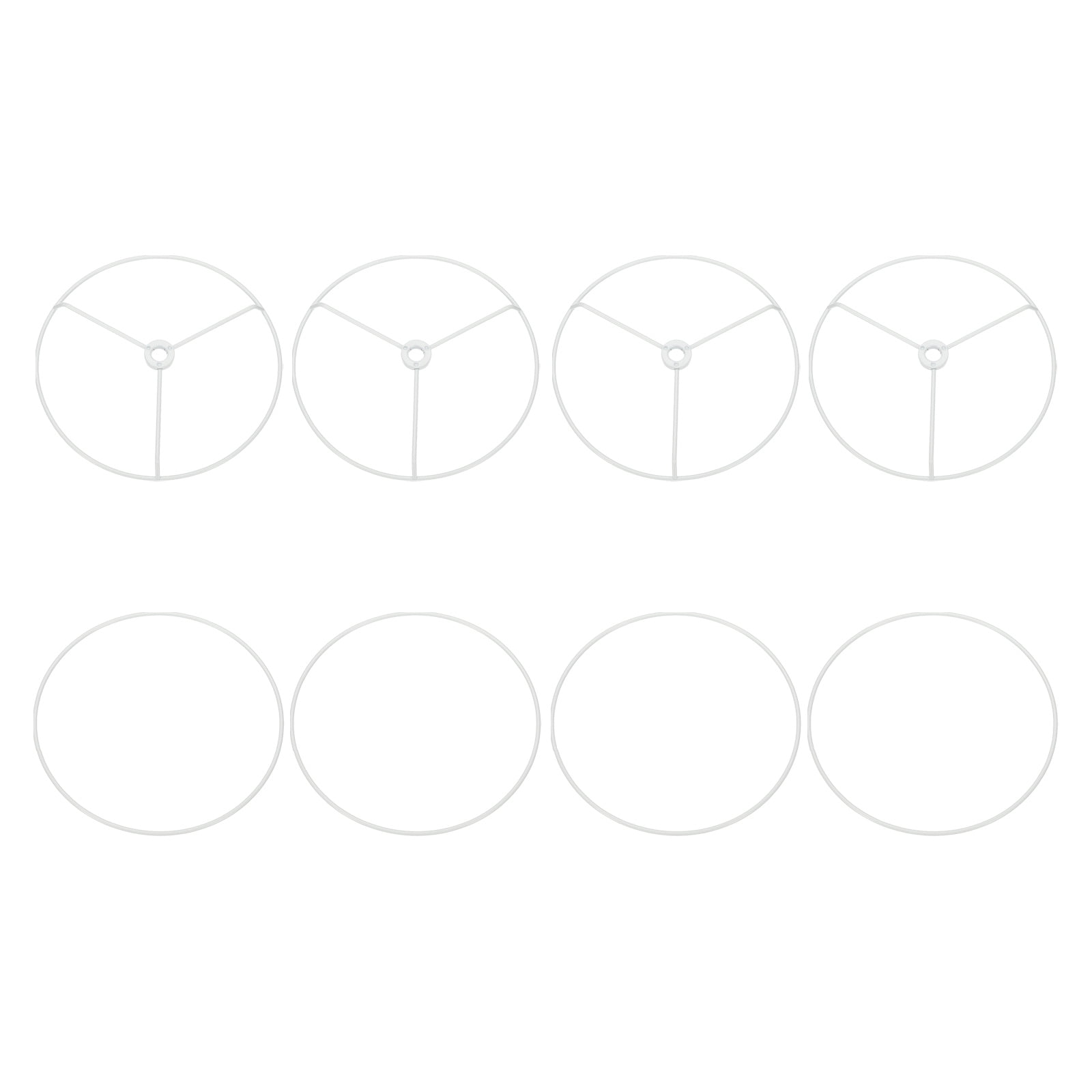 Uxcell 7 Inch Lamp Shade Ring, 4 Set Metal Lamp Shade Frame Wire ...