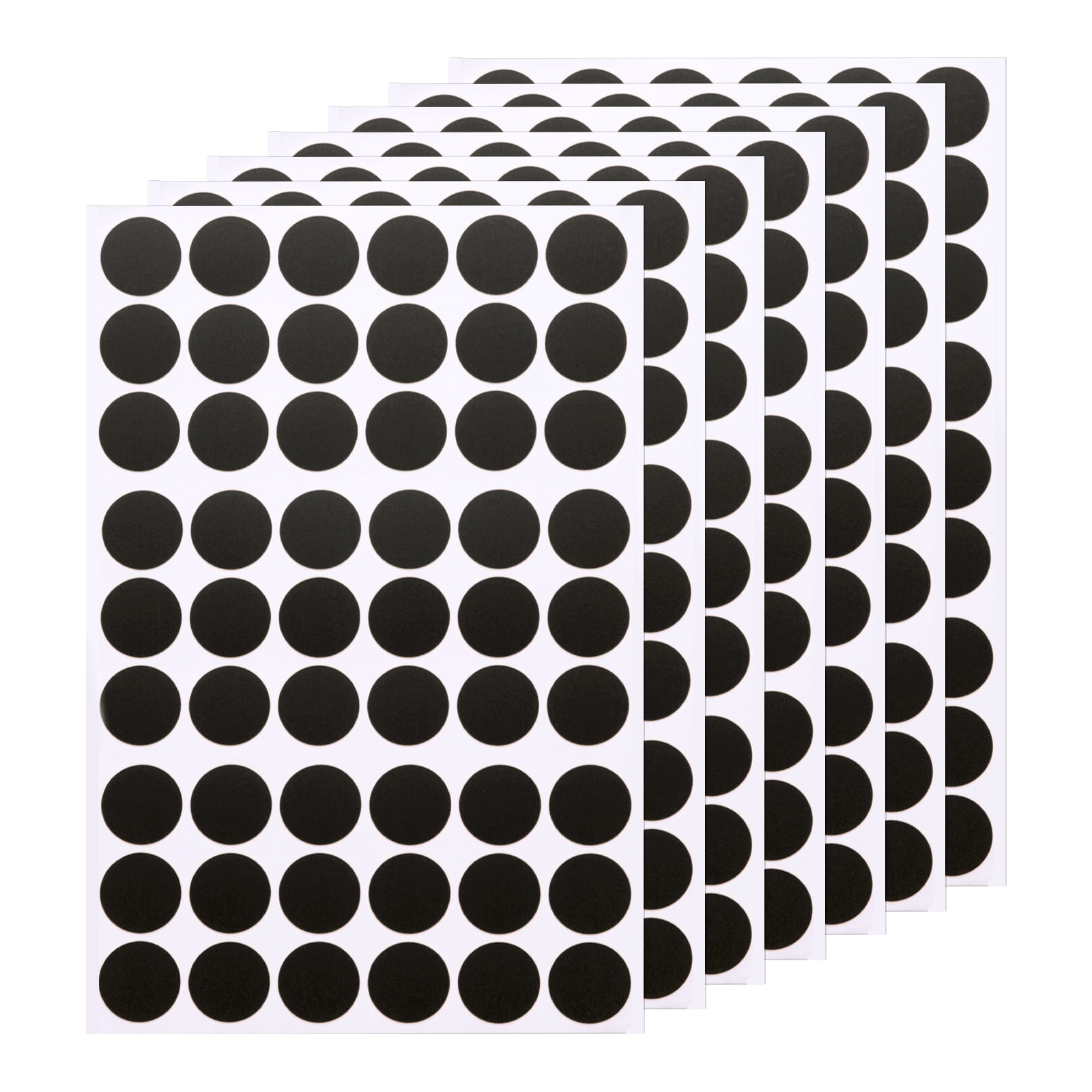 Uxcell 7 PCS Waterproof Self-Adhesive Screw Hole Sticker, 0.83" Black ...
