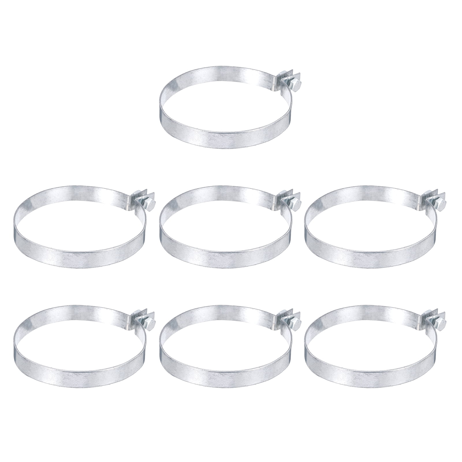 Uxcell 7 Pack Brace Bands Chain Link Fence, Galvanized Steel Tension ...