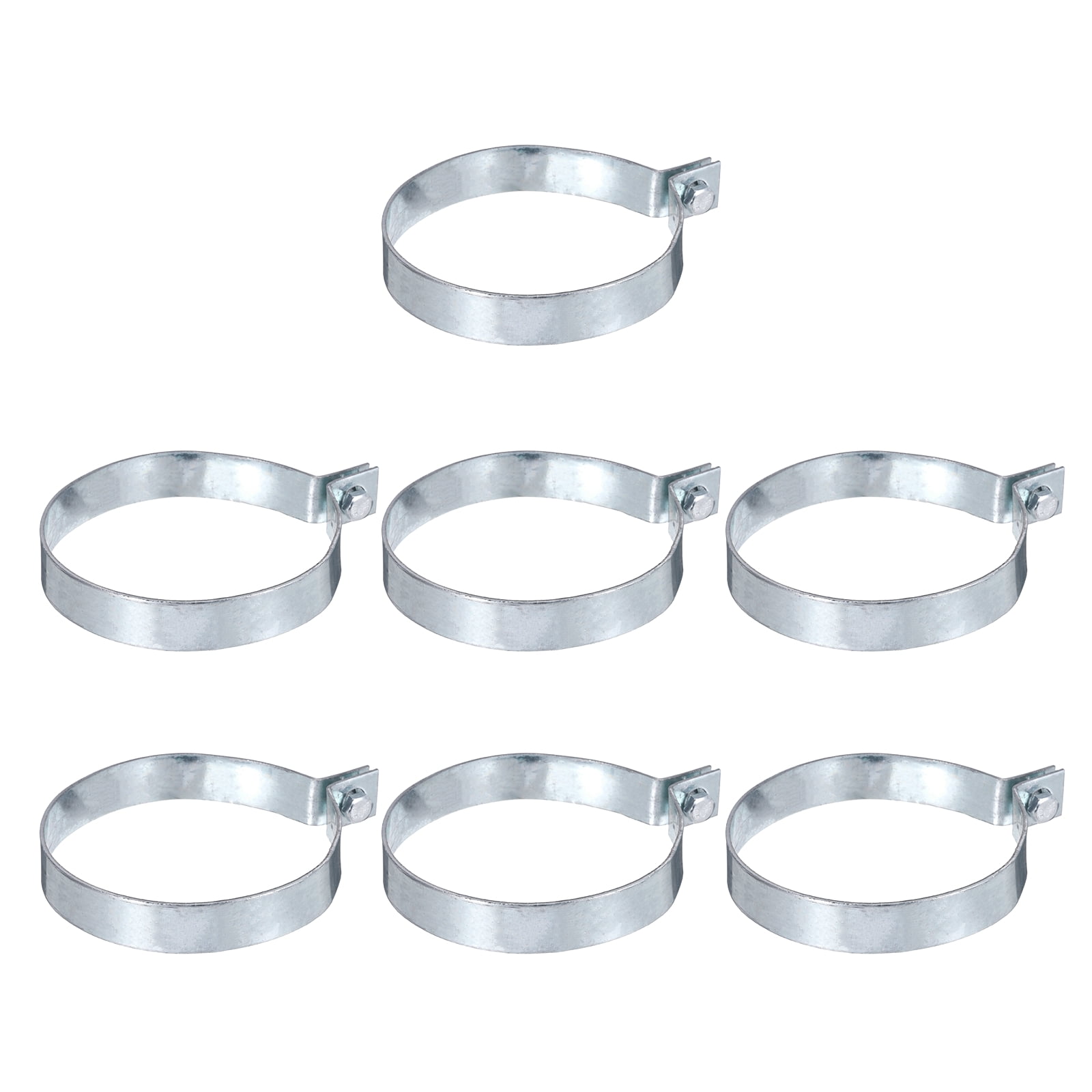 Uxcell 7 Pack Brace Bands Chain Link Fence, Galvanized Steel Tension ...