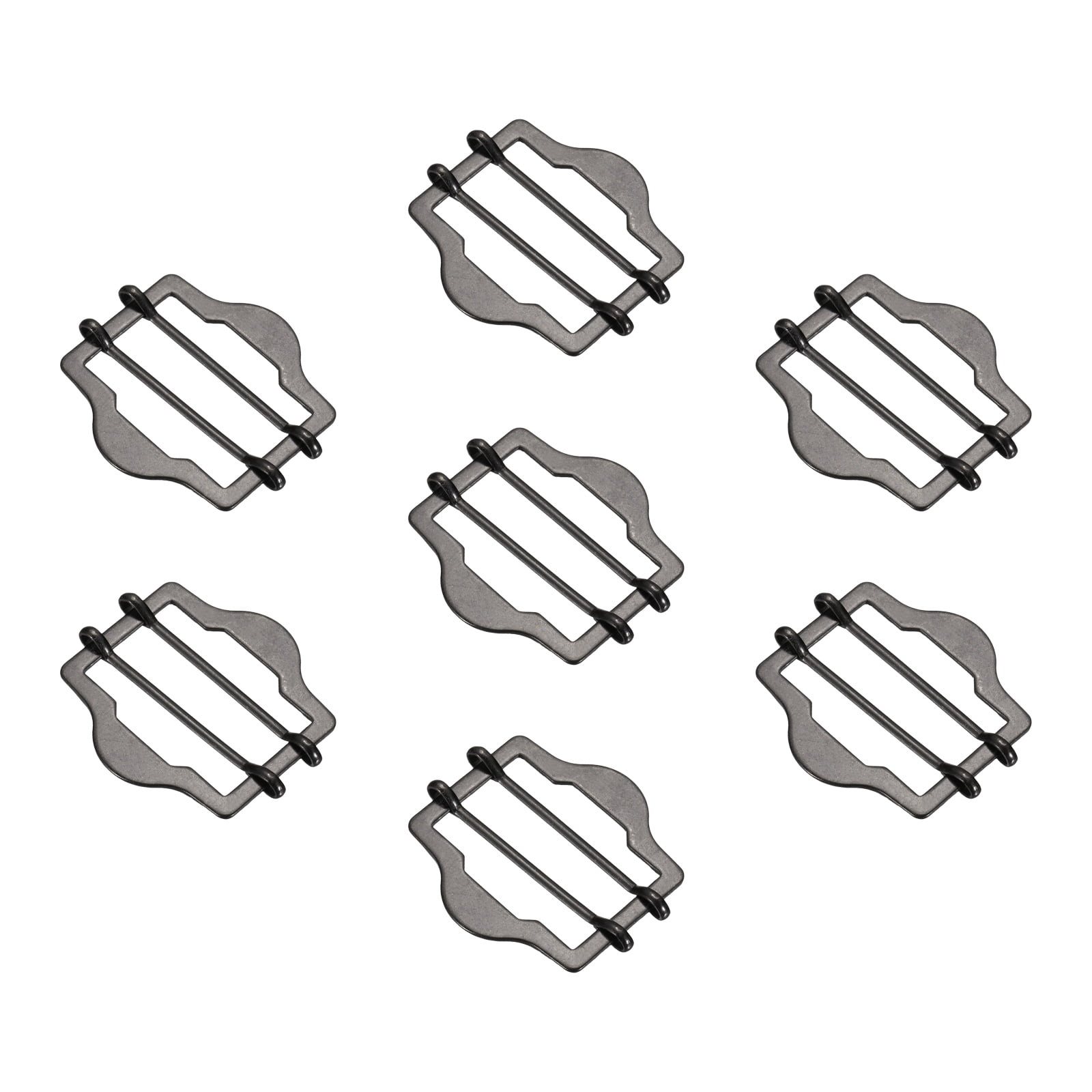 Uxcell 7 Pcs Metal Adjuster Slide Buckle, 30mm Vest Roller Pin Buckles ...