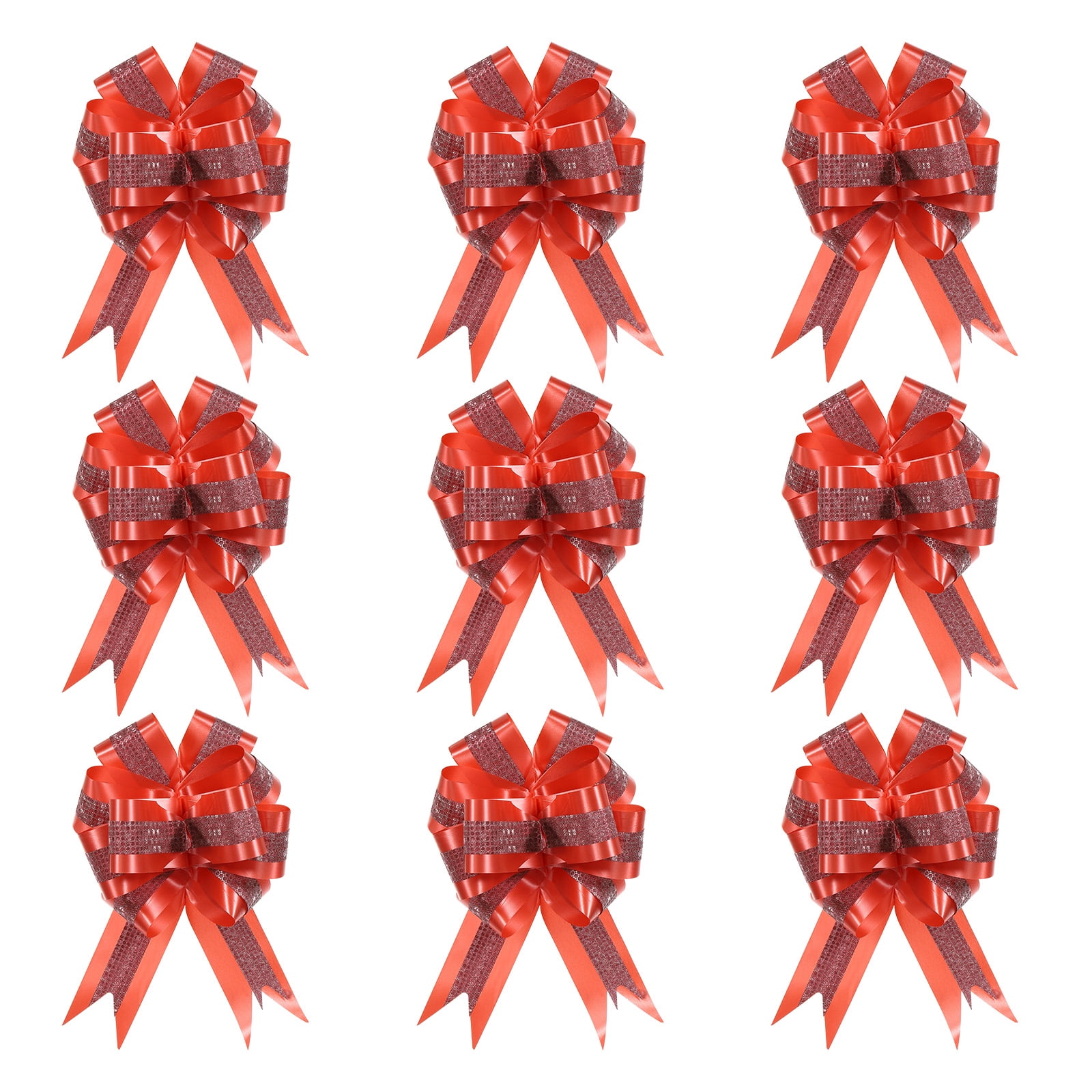 Uxcell 7" Pull Bows Gift Wrap Bows Baskets Present Wrapping Ribbon Bows ...