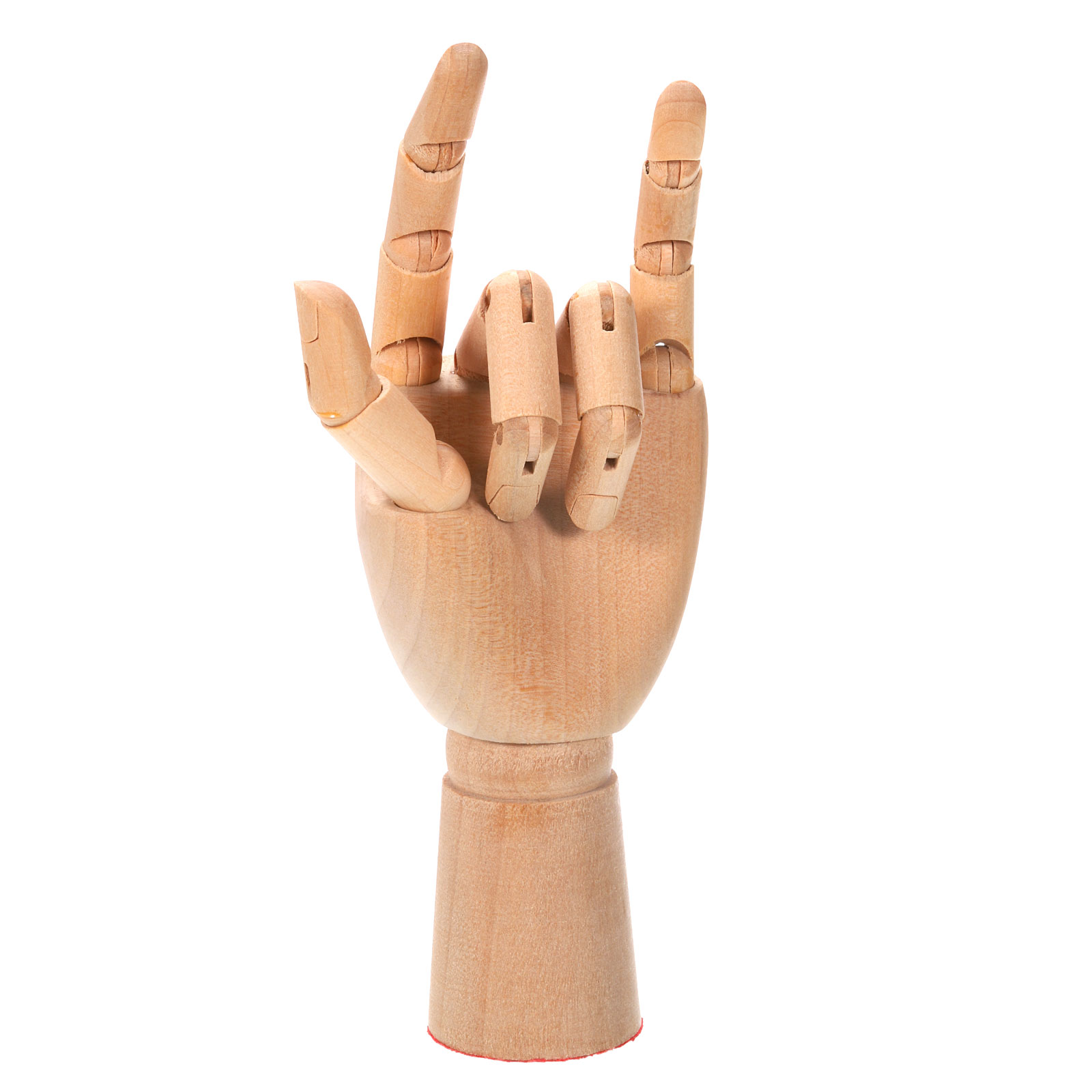 Uxcell 7" Wooden Hand Model, Artist Mannequin Left Hand Model Flexible ...