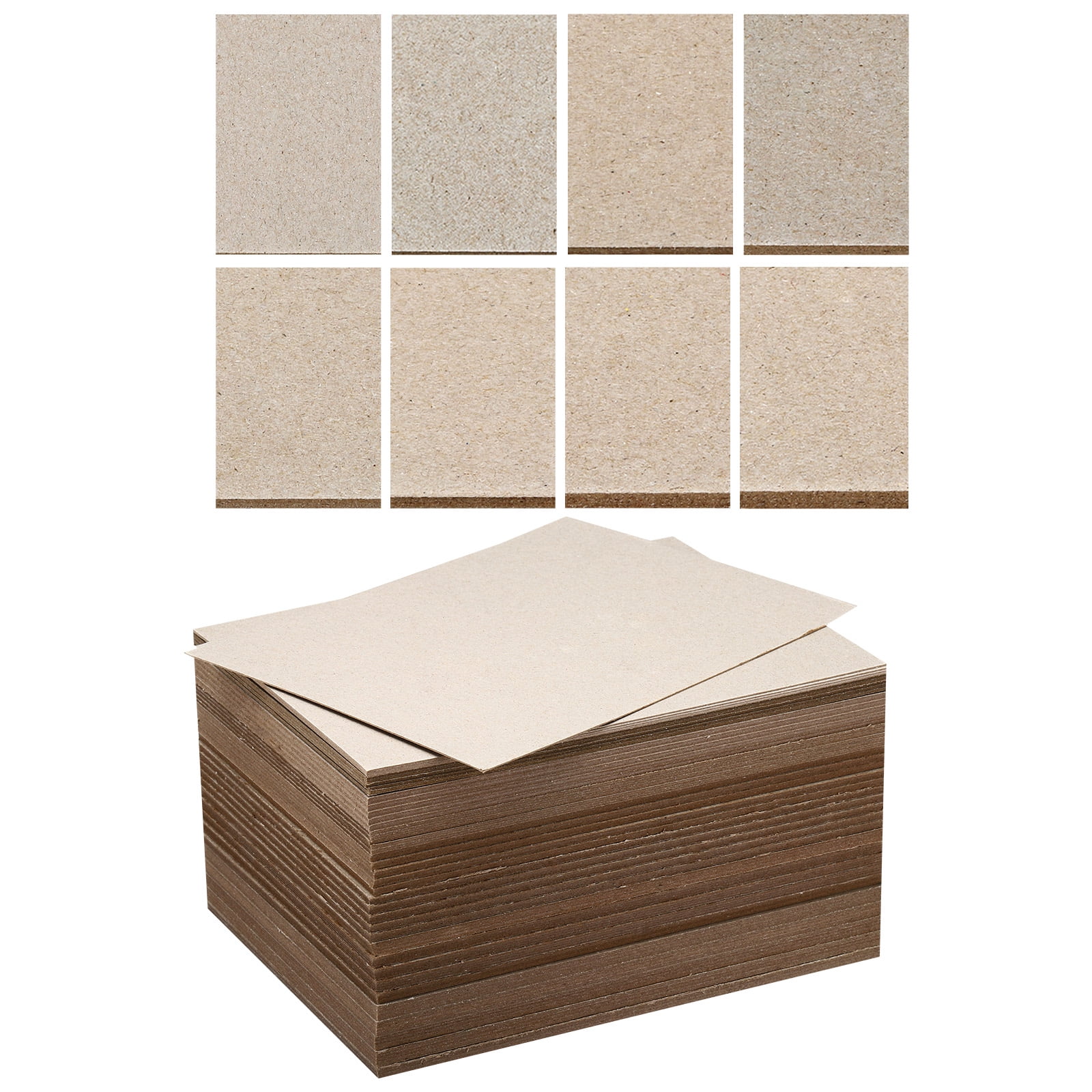 Uxcell 7"x5" Book Board, 80 Pack Chipboard Sheets Book Binding Board ...