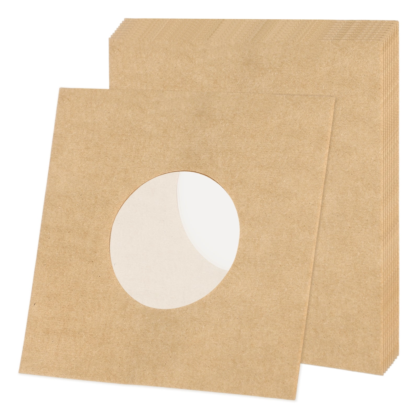 Uxcell 7"x7" Vinyl Record Inner Paper Sleeves, 10 Pcs 110GSM Anti ...