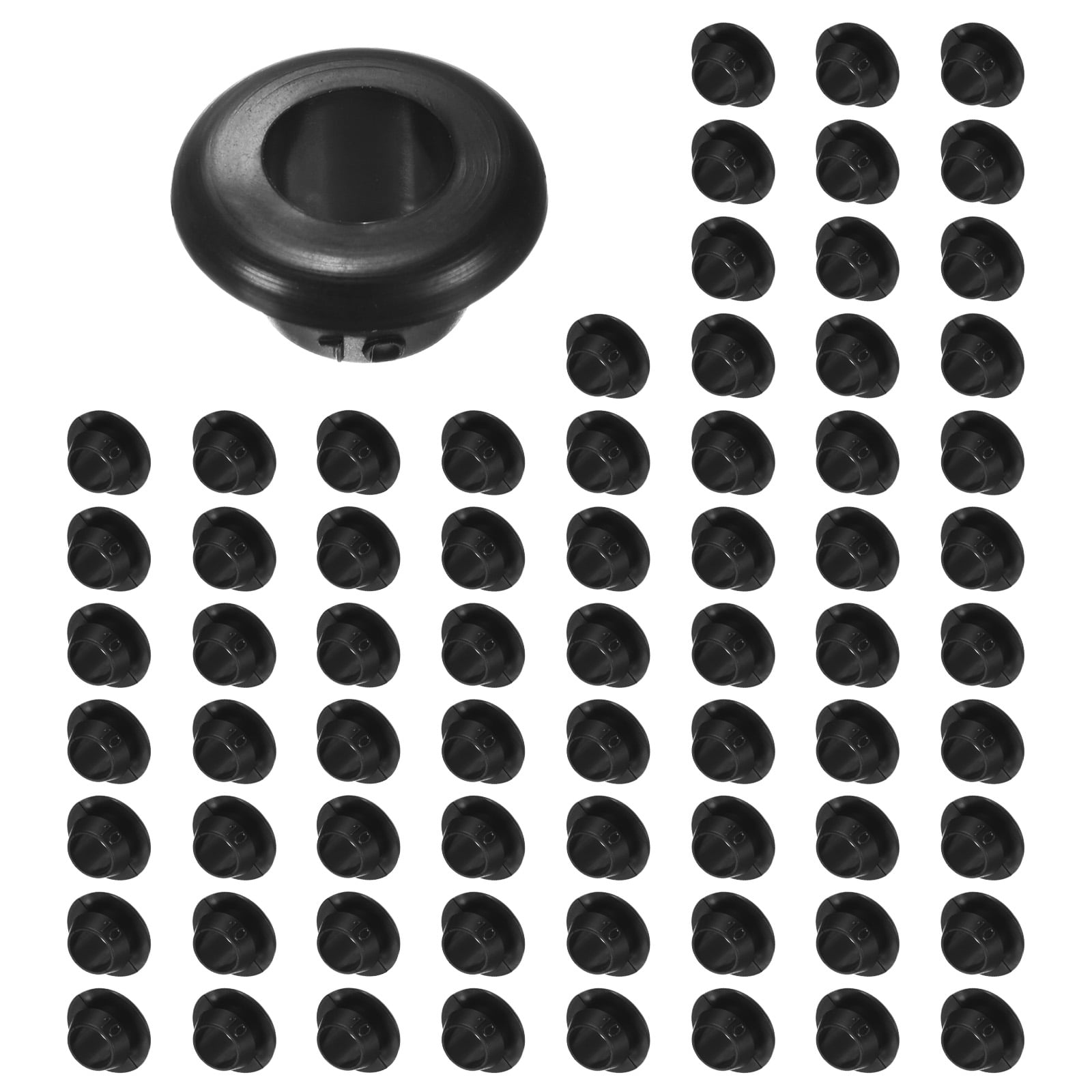Uxcell 70-Pack Cable Railing Rubber Grommets, 10mm Drill Hole 8mm ID ...