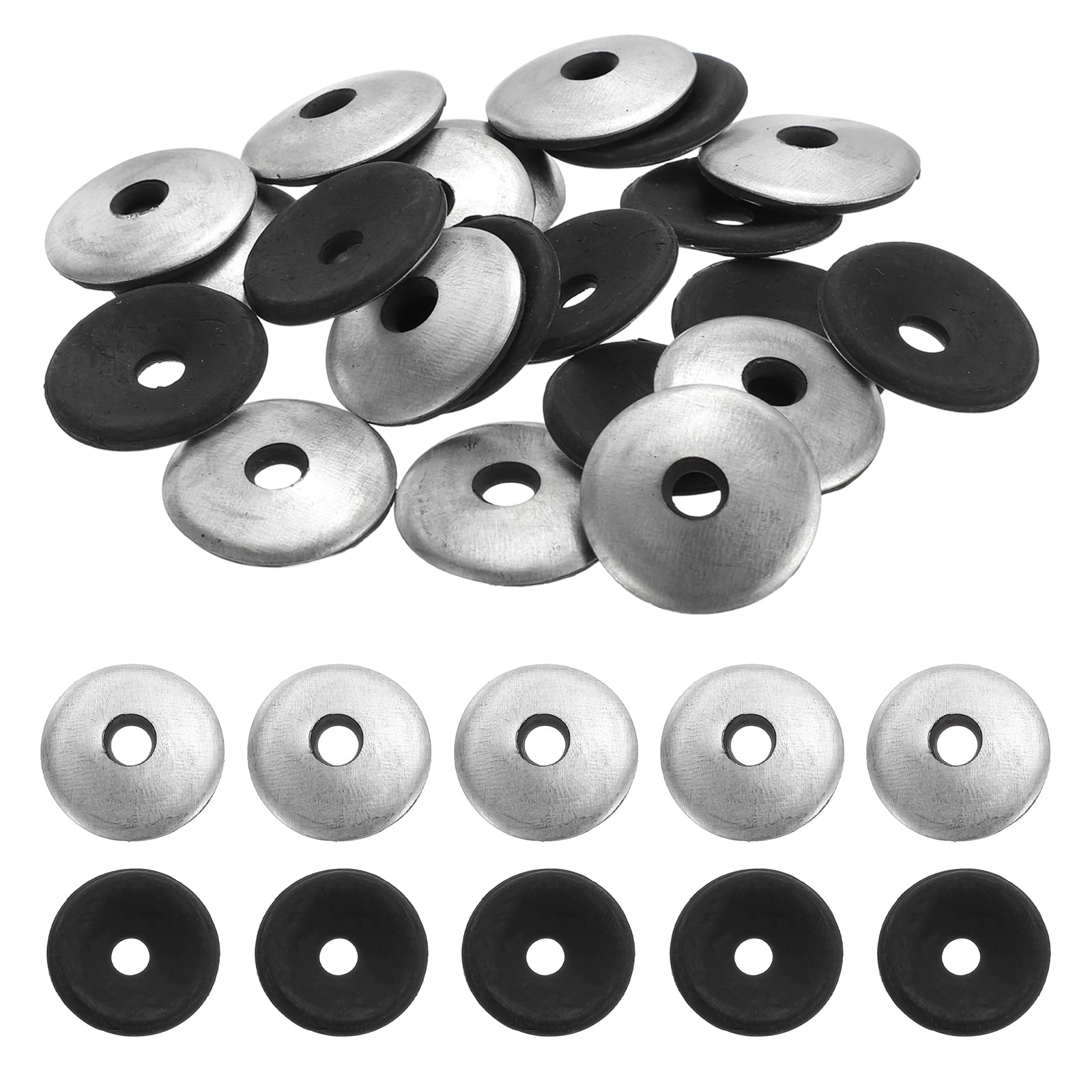 Uxcell 70Pack 1/4" x 1" Carbon Steel EPDM Bonded Sealing Washers ...