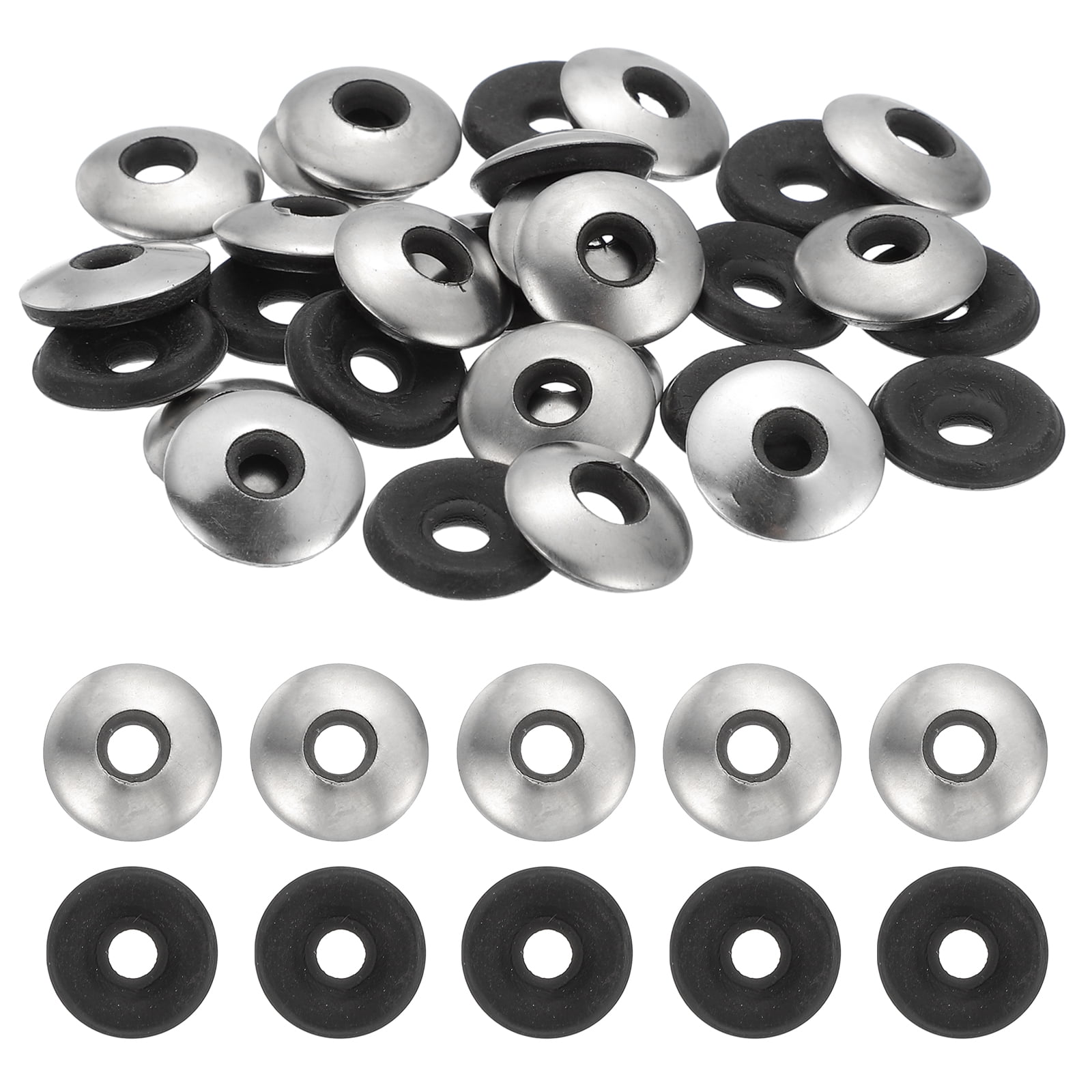 Uxcell 70Pack #10 x 5/8" Stainless Steel EPDM Bonded Sealing Washers ...