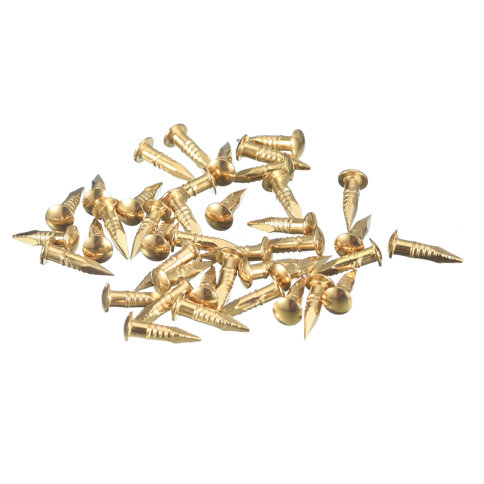 Uxcell 70Pcs Small Tiny Nails 2x10mm(DxL) Tiny Brass Nails Hardware ...