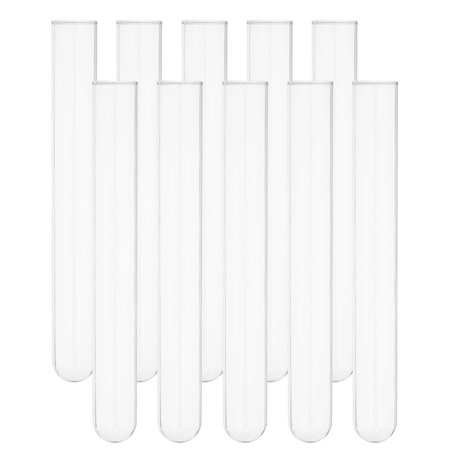 Uxcell 70ml Test Tubes, 12pcs 7.87x0.98in Glass Test Tube Containers ...