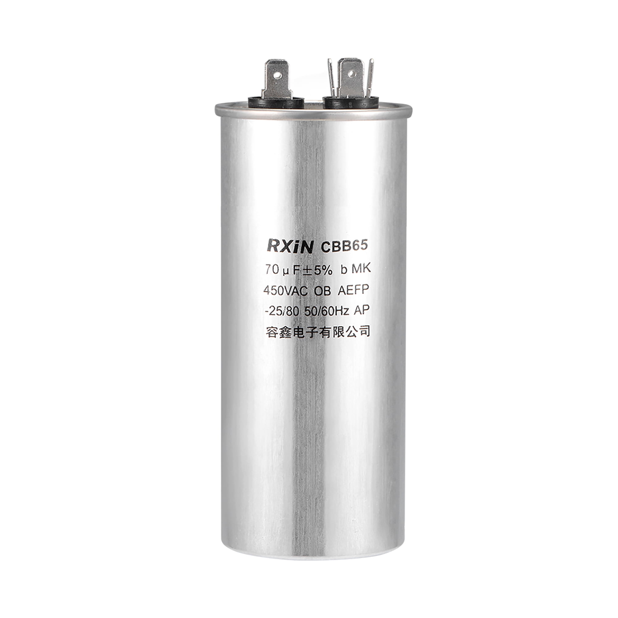 Uxcell 70uf AC 450V 50/60 Hz CBB65 Motor Run Capacitor 1 Pack - Walmart.com