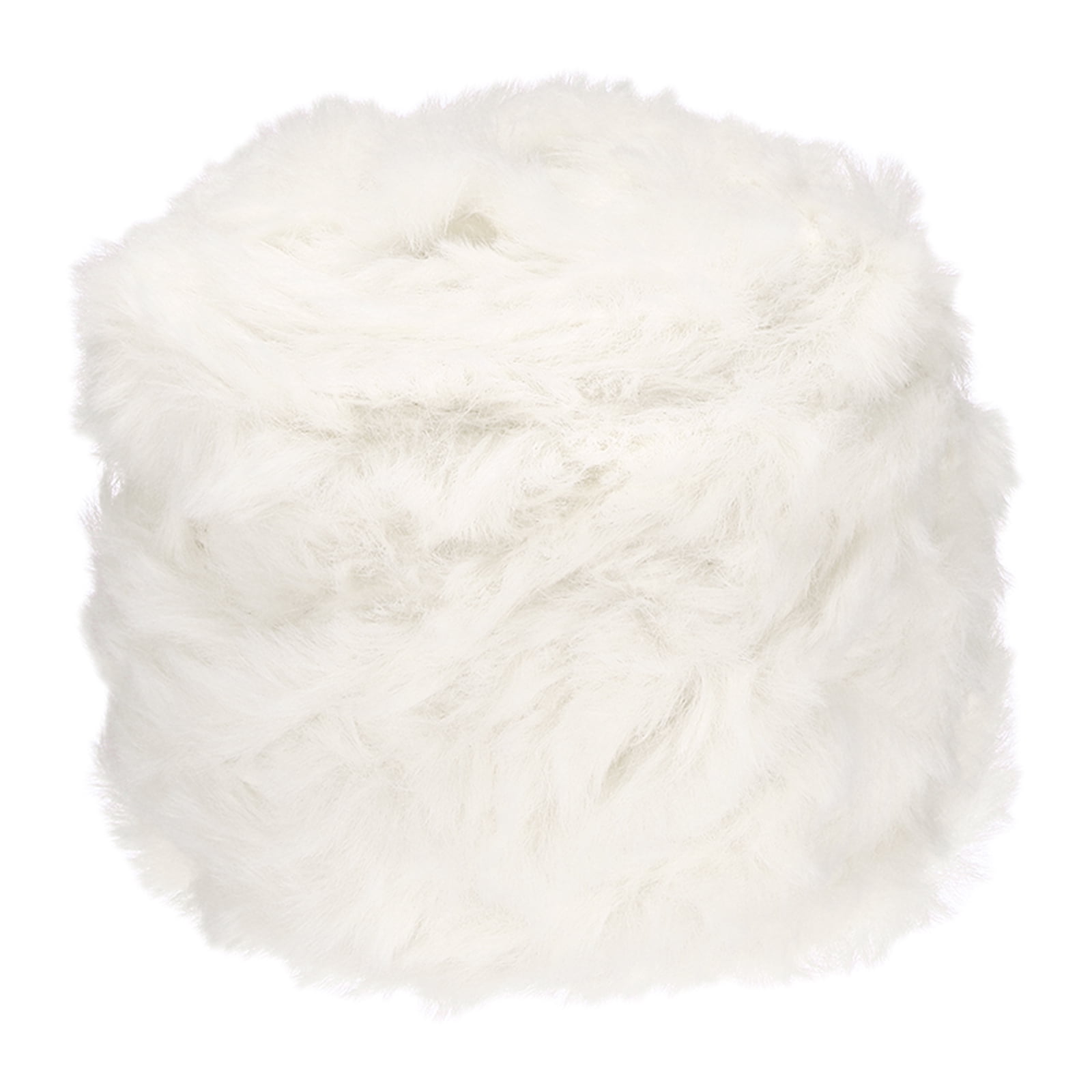 Uxcell 70yds Faux Fur Yarn,Fuzzy Yarn Crochet Fluffy Yarn Soft Chunky ...