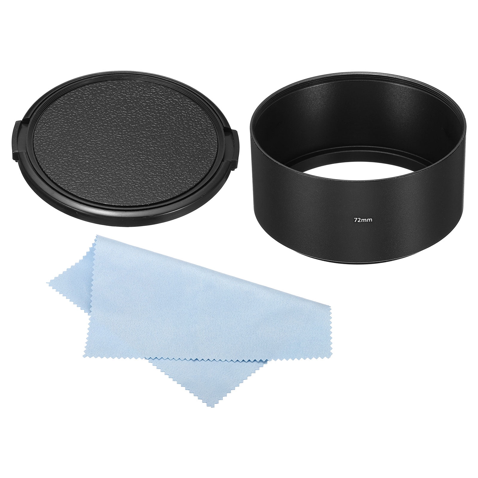 Uxcell 72mm Lens Hood, Long Focus Frosted Surface Hood with Cap and ...