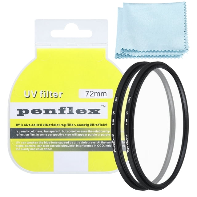 Uxcell 72mm UV Filter, 2 PCS Protection Filter Camera Lens Filter ...