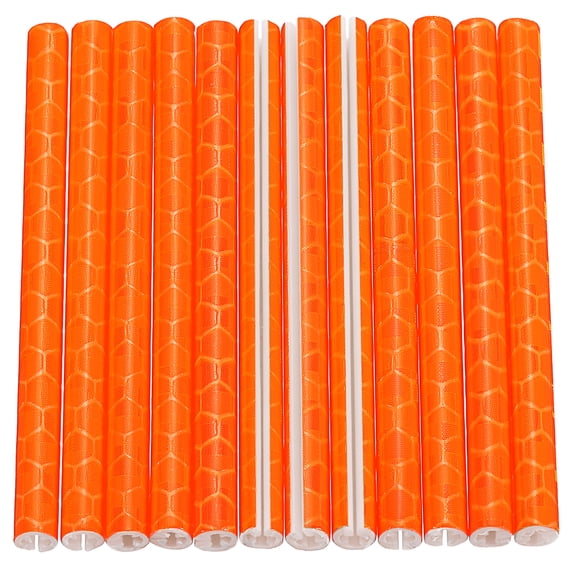 Uxcell 72pcs Bike Reflective Spoke Skin Plastic Bicycle Spoke ...