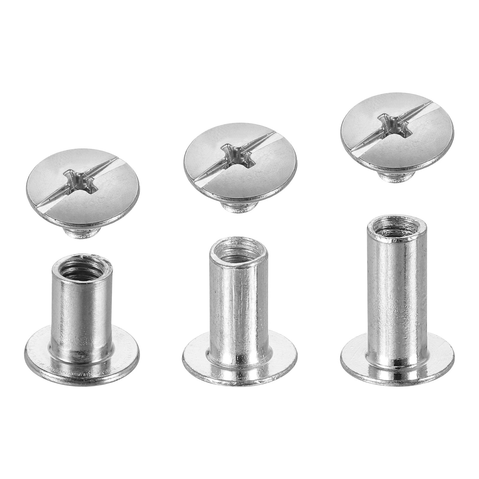 Uxcell 75 Pack Chicago Screw Rivet Metal Phillips Head Binding Post ...