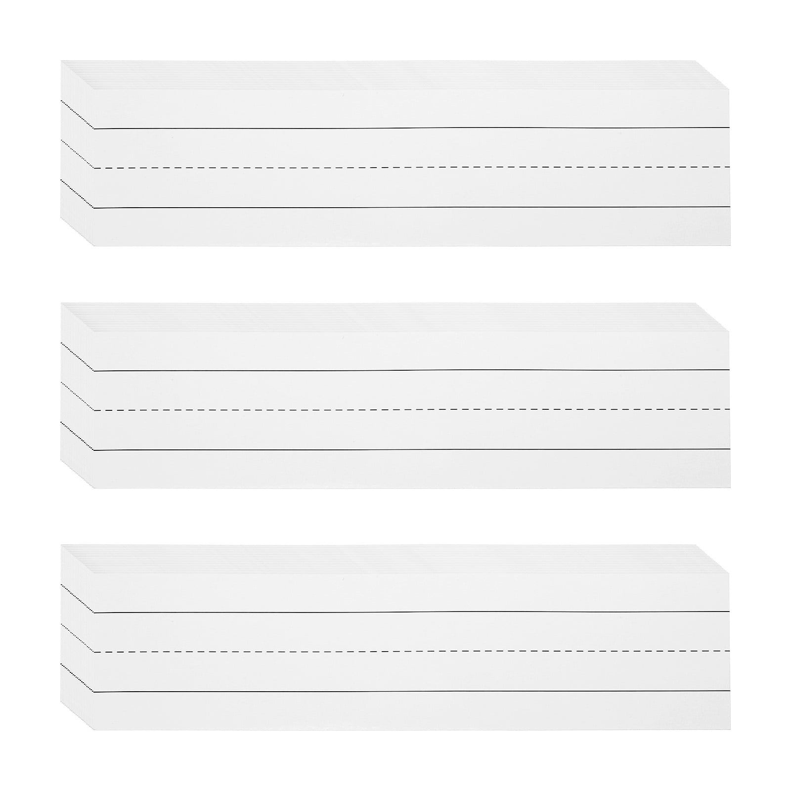 Uxcell Ruled Sentence Strips, Cardstock Writing Paper for Teachers ...