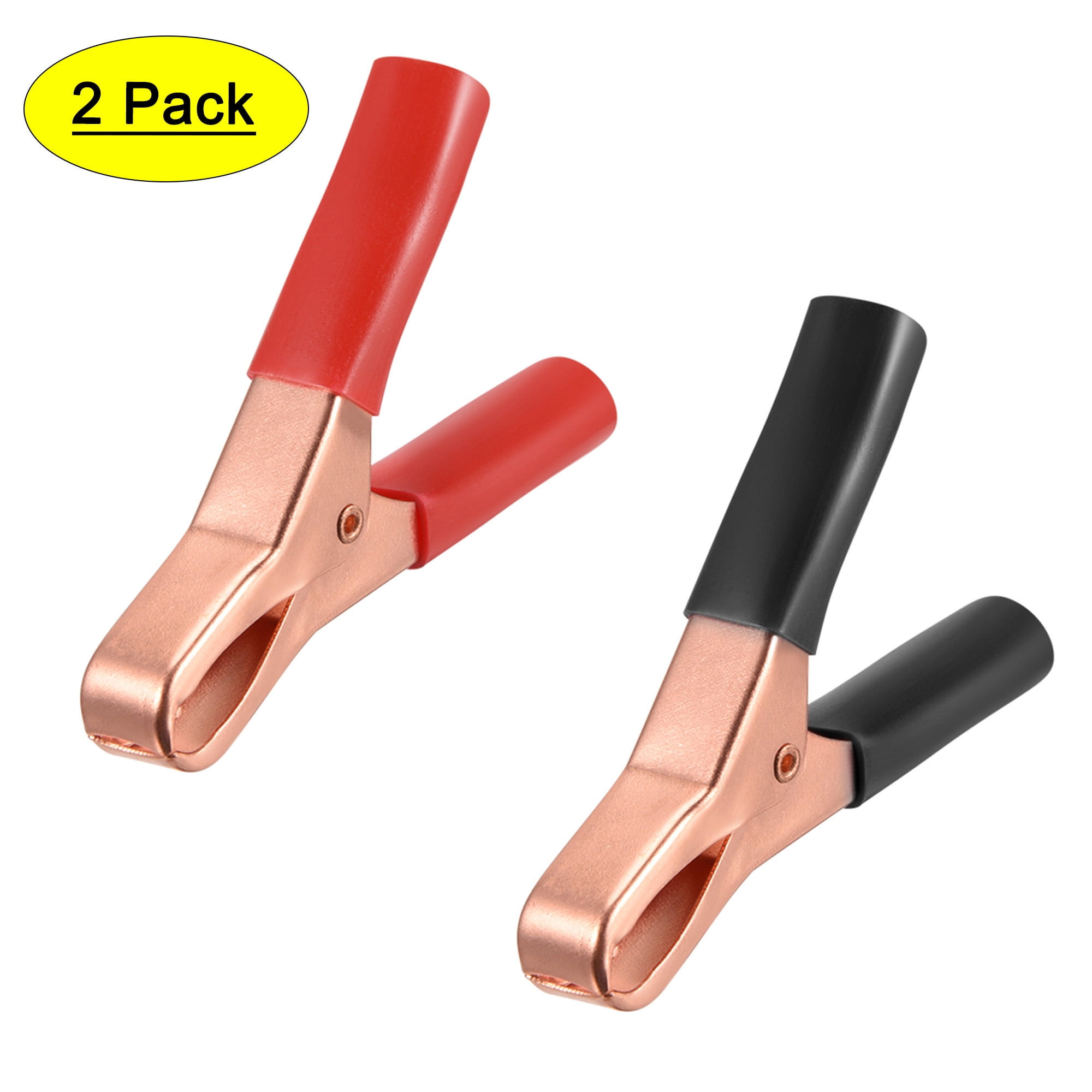 Uxcell 75A Heavy-Duty Alligator Clips Crocodile Electrical Test Clamps ...