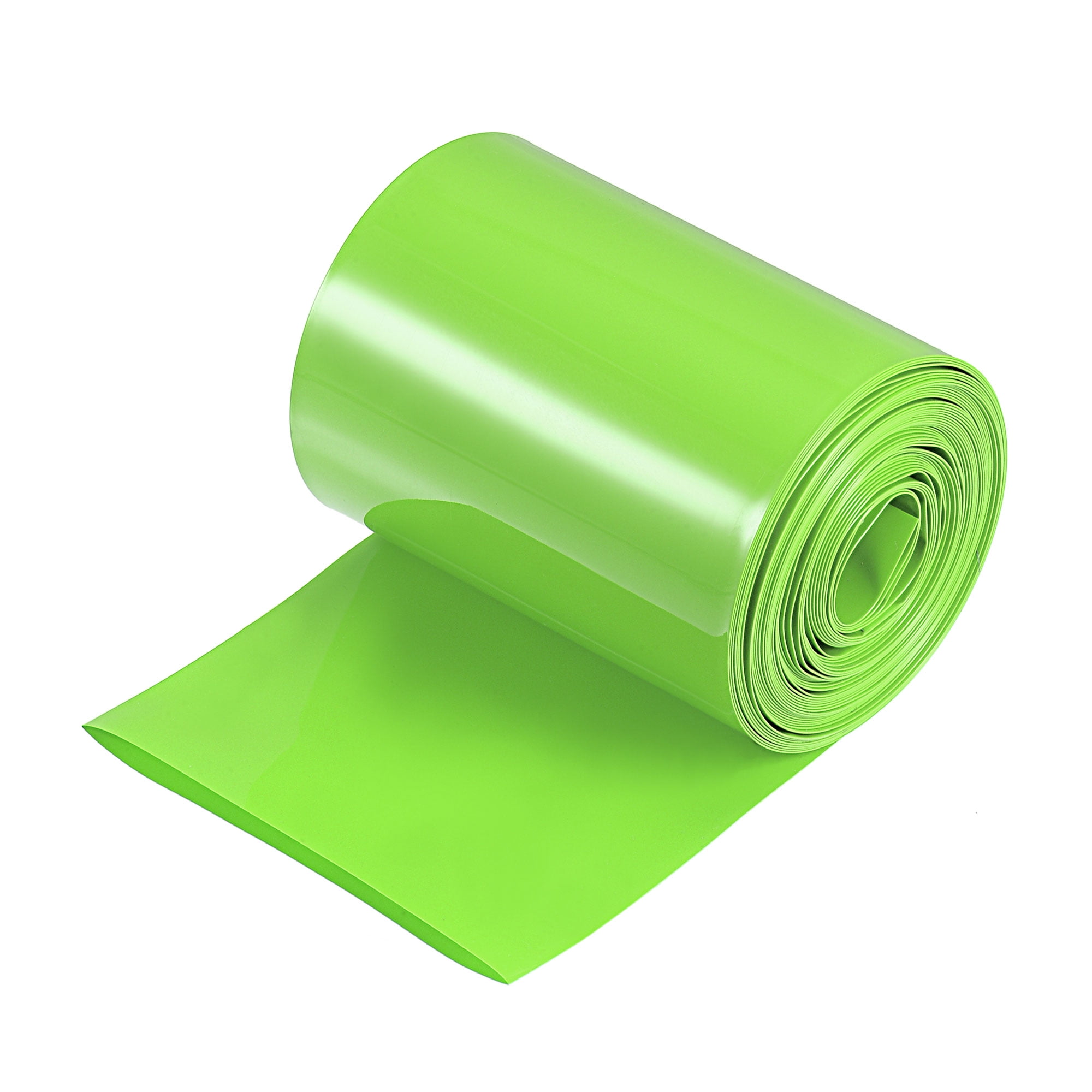 Uxcell 75mm Flat 6m Light Green Heat Shrink Tube Wraps Battery Wrap for ...