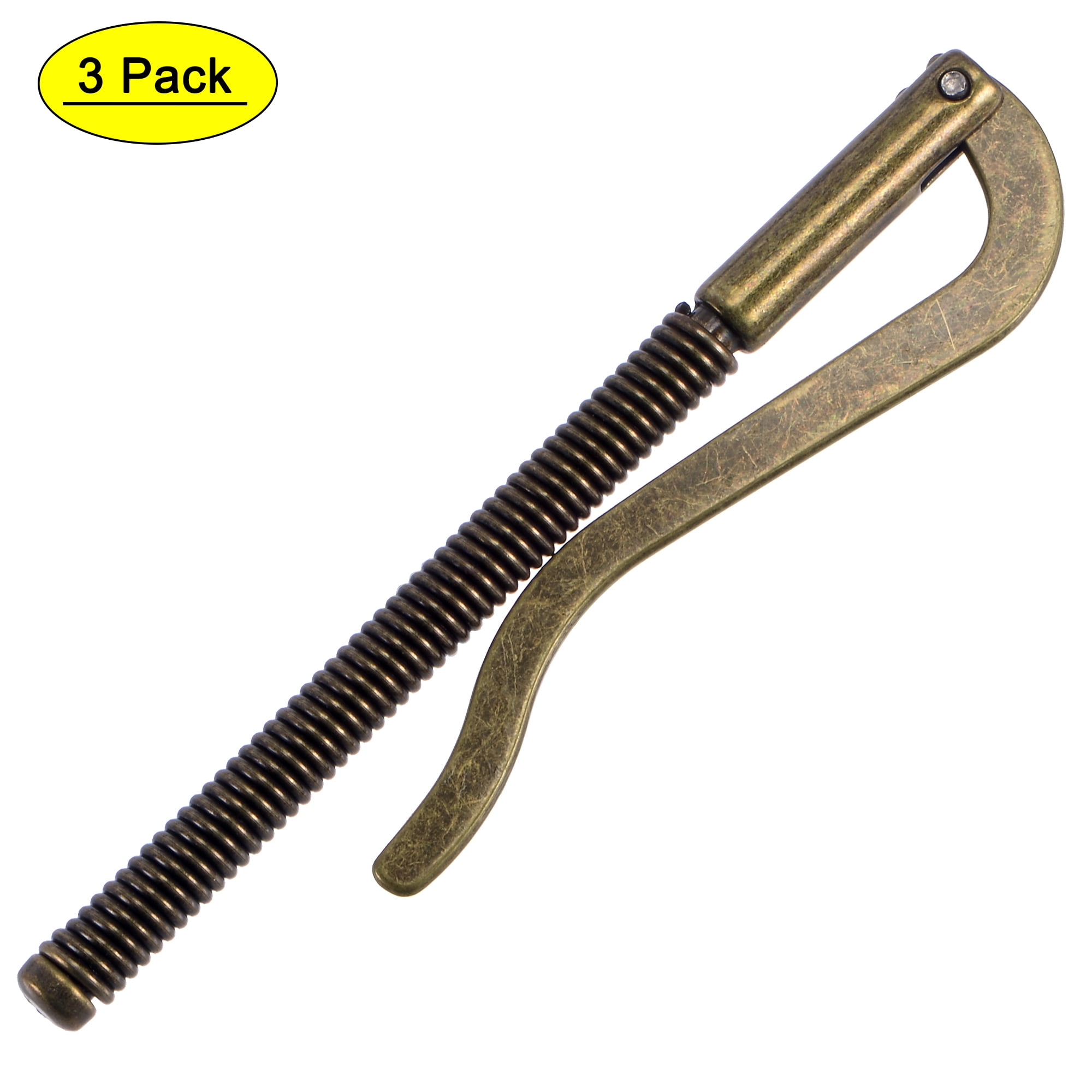 Uxcell 75mm Metal Slim Spring Wallet Cash Clip Bar Holder Clamp Bronze ...