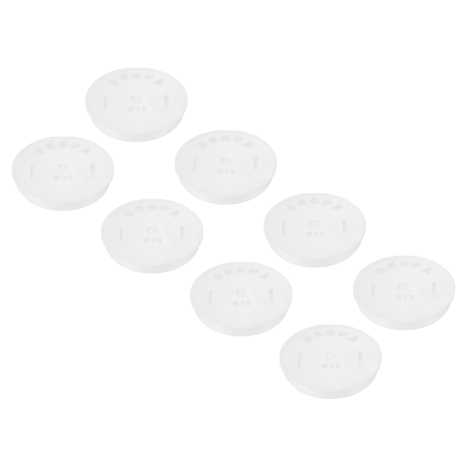 Uxcell 75mm OD Flush Type Hole Plug Tube Hole Fastener Pipe End Cap ...