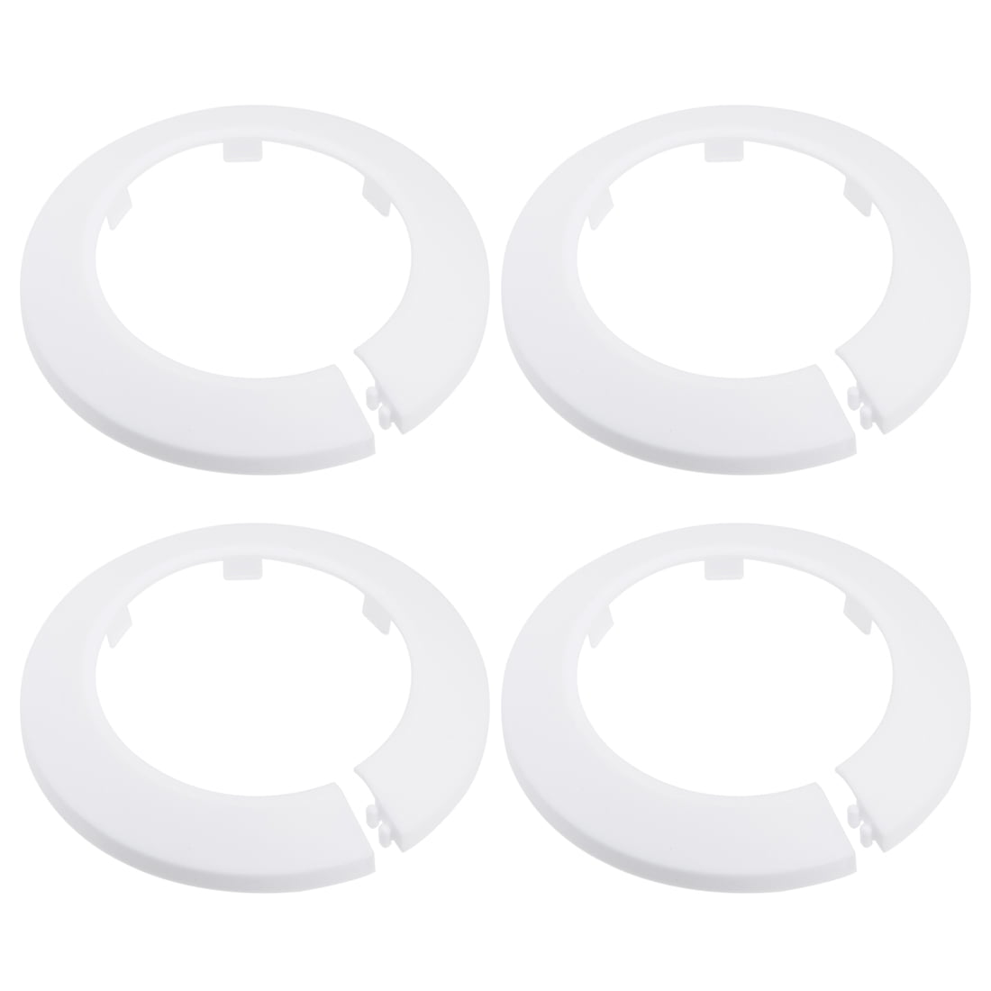 Uxcell 75mm PP Plastic Water Pipe Cover Decoration 4 Pack White ...