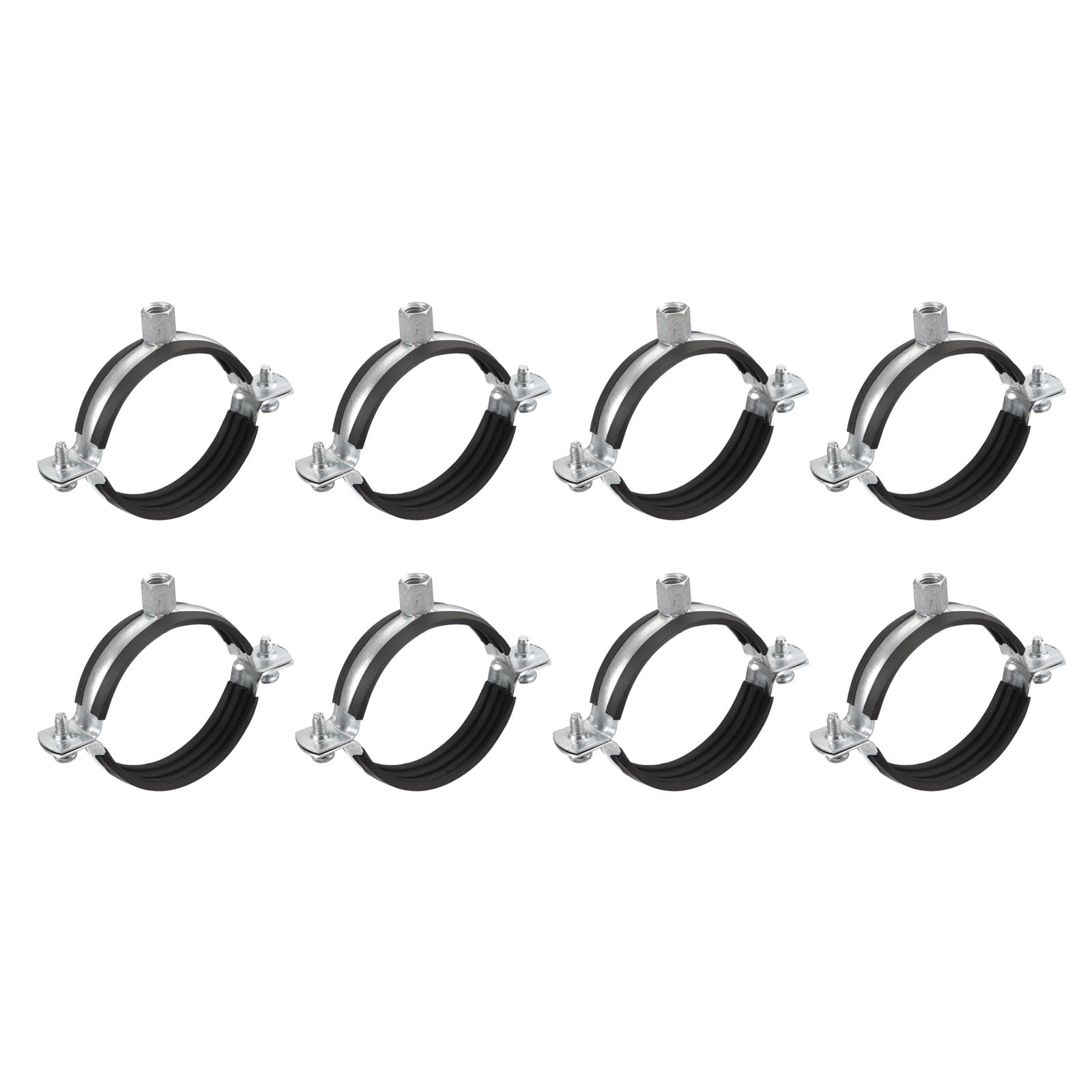 Uxcell 75mm Rigid Pipe Strap Clamps, Pipe Bracket Tube Clips 8 Pack ...