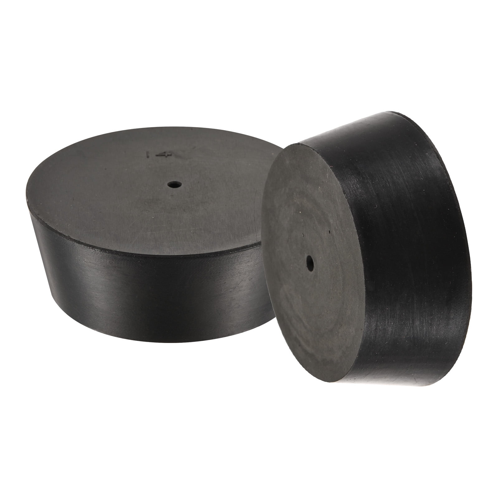 Uxcell 75mm to 90mm w Hole Rubber Tapered Plug for Lab Home Black 3 ...
