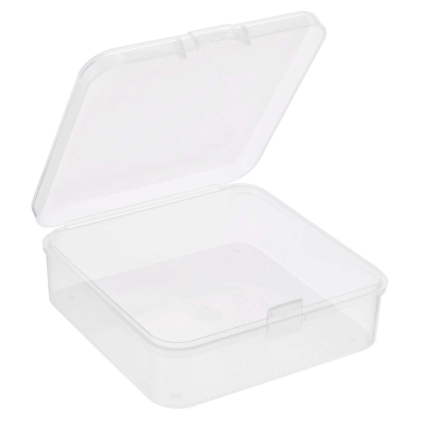 Uxcell 75x25mm Plastic Square Clear Storage Container Box with Lid, 12 ...
