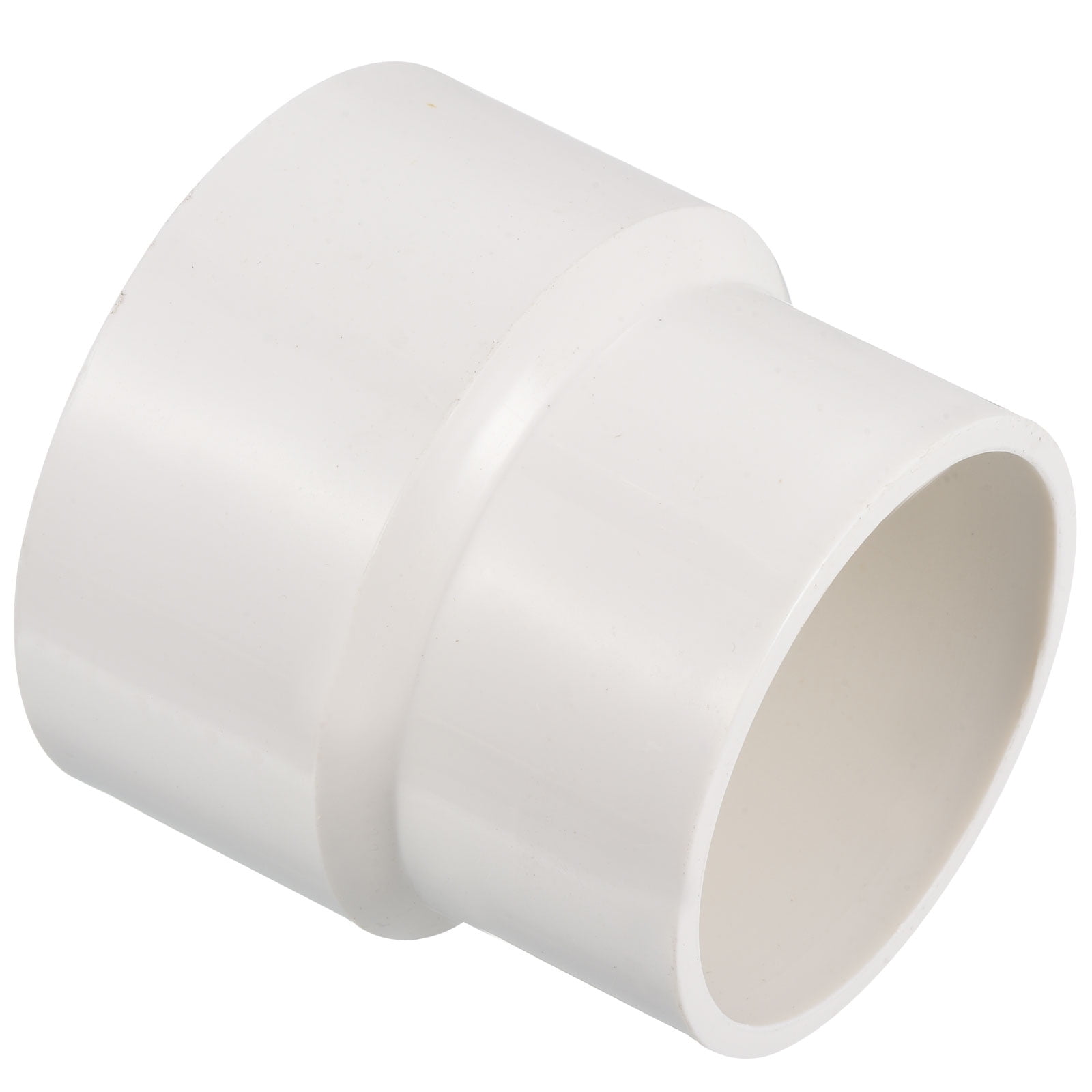 Uxcell Polyvinyl Chloride Reducer Pipe Fitting 2.95 inch x 2.48 inch Straight Coupling Adapter ...