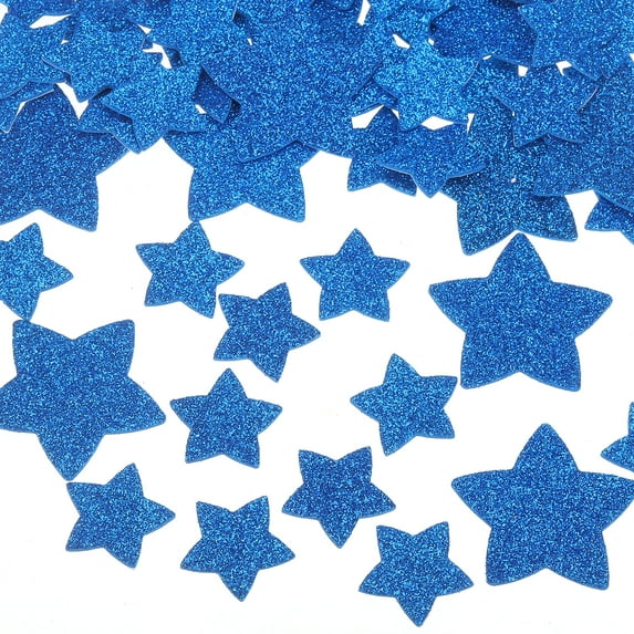 Uxcell 76Pcs Glitter Foam Stickers 3 Size Self-Adhesive Star Shape ...