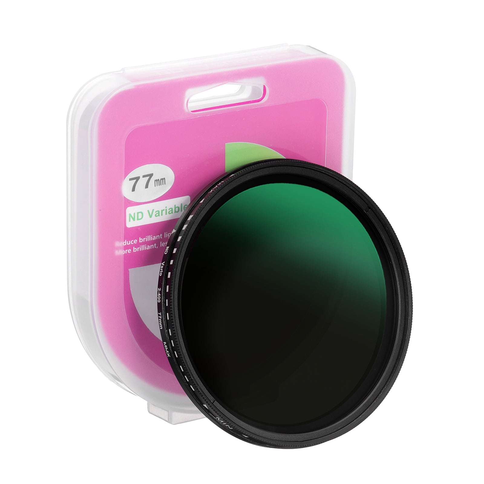 Uxcell 77mm ND Filter, Variable ND Lens ND2-ND400 Adjustable Neutral ...