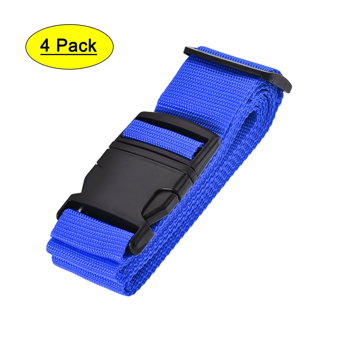 Uxcell 79'' Luggage Straps Suitcase Belts with Buckle Label PP Dark ...