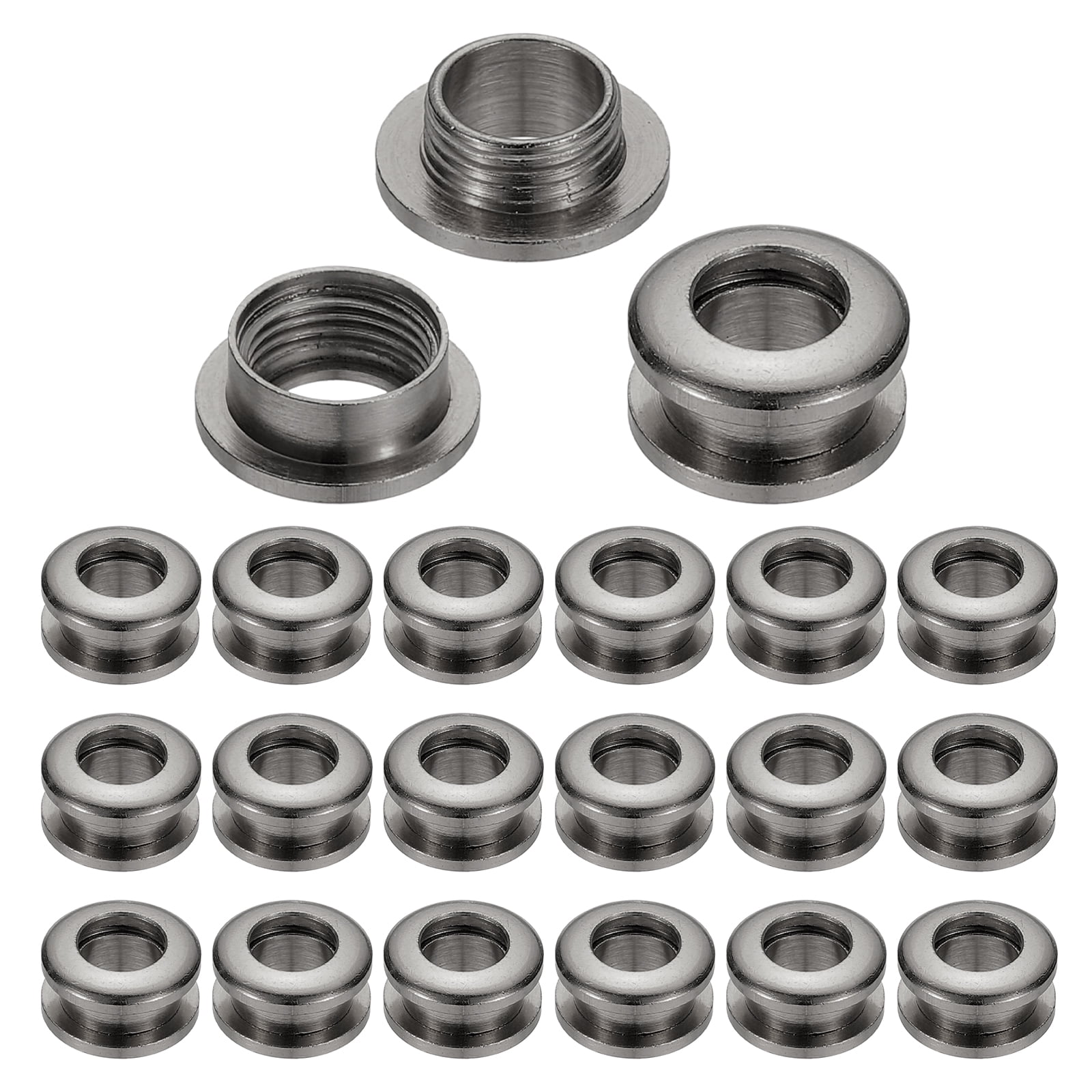 Uxcell 7mm(2/7 inch) Solid Brass Hole Eyelets, 20 Pcs Arc Surface Self ...