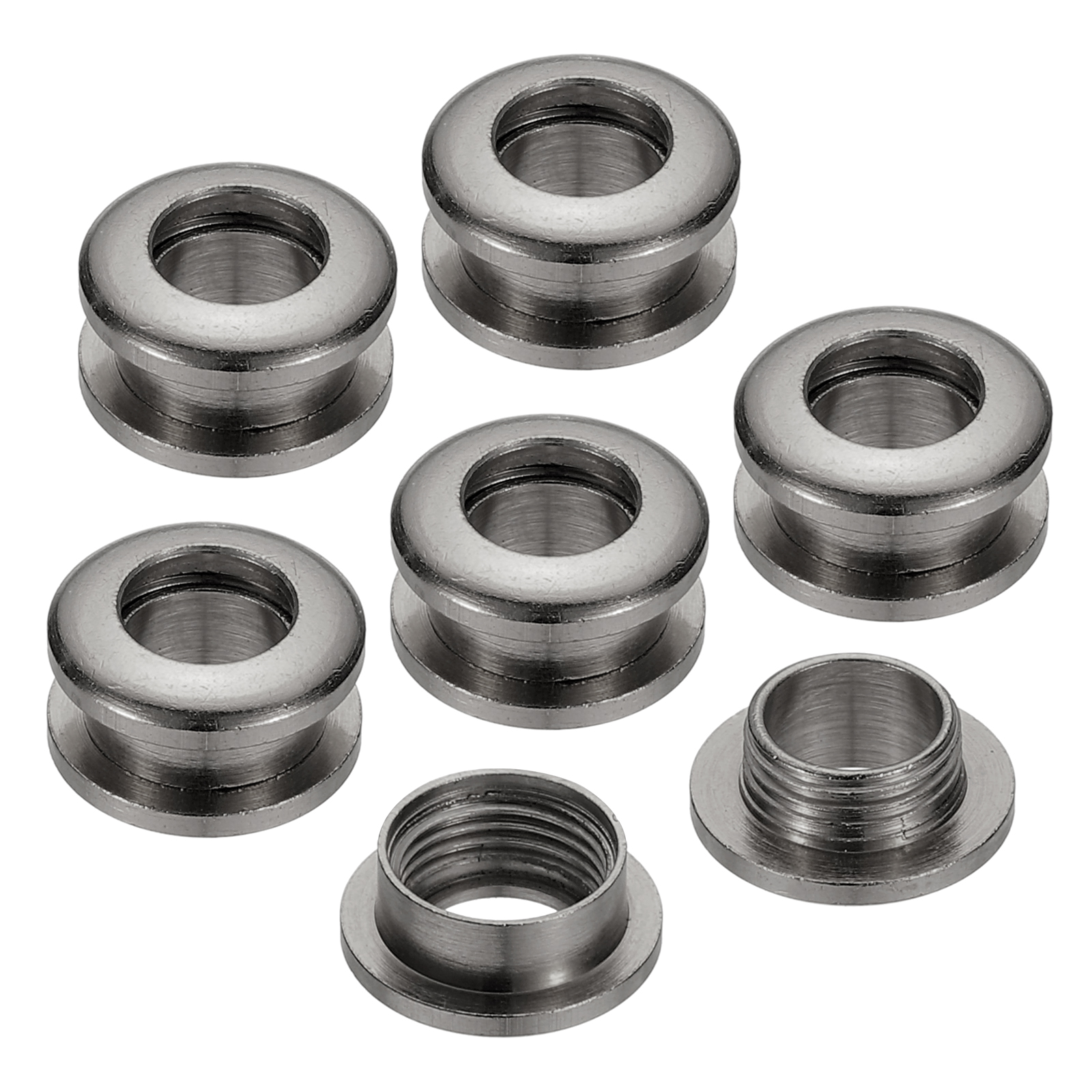 Uxcell 7mm(2/7 inch) Solid Brass Hole Eyelets, 6 Pcs Arc Surface Self ...