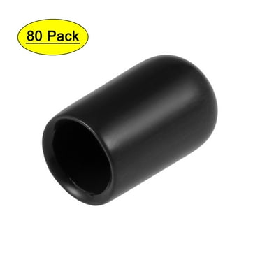 200pcs Rubber End Caps 2mm Vinyl PVC Round End Cap Cover Screw Thread ...