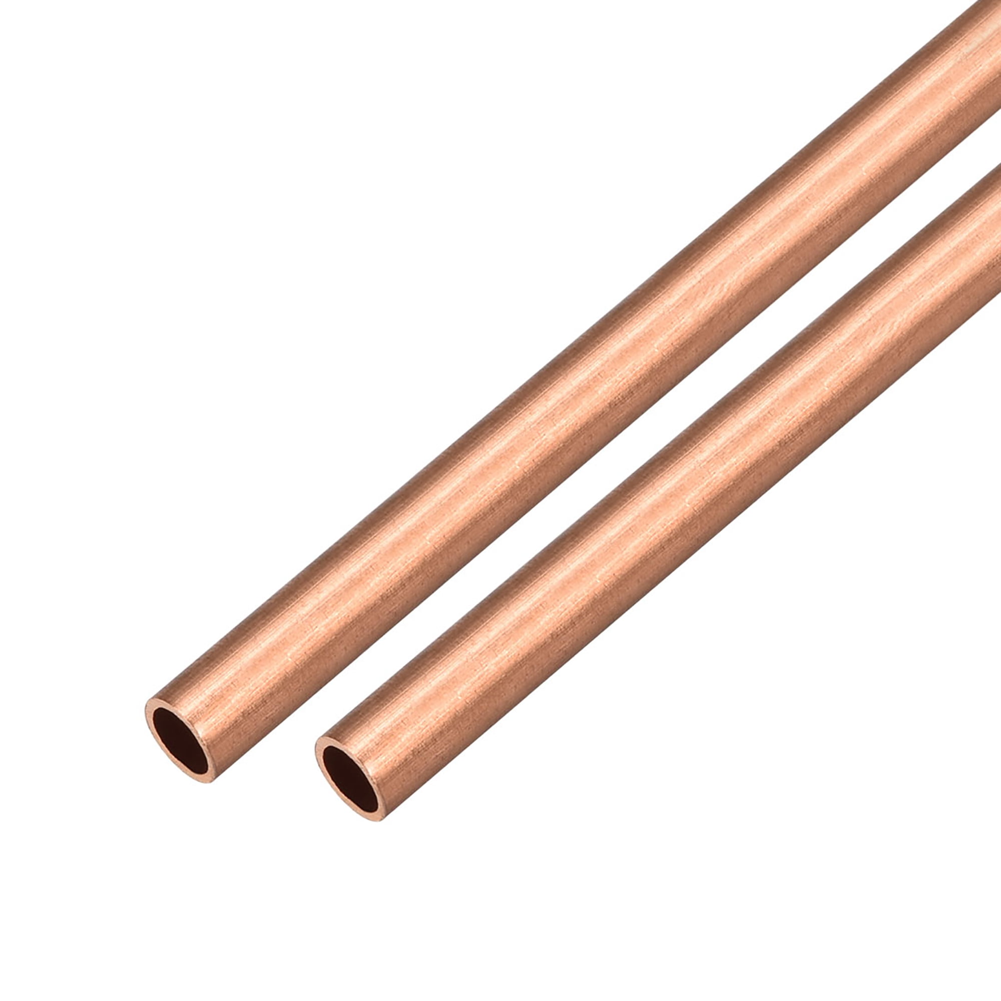 Uxcell 2Pcs 500mm Copper Round Tubing Pipe 6mm(ID)x7mm(OD)x500mm(L ...