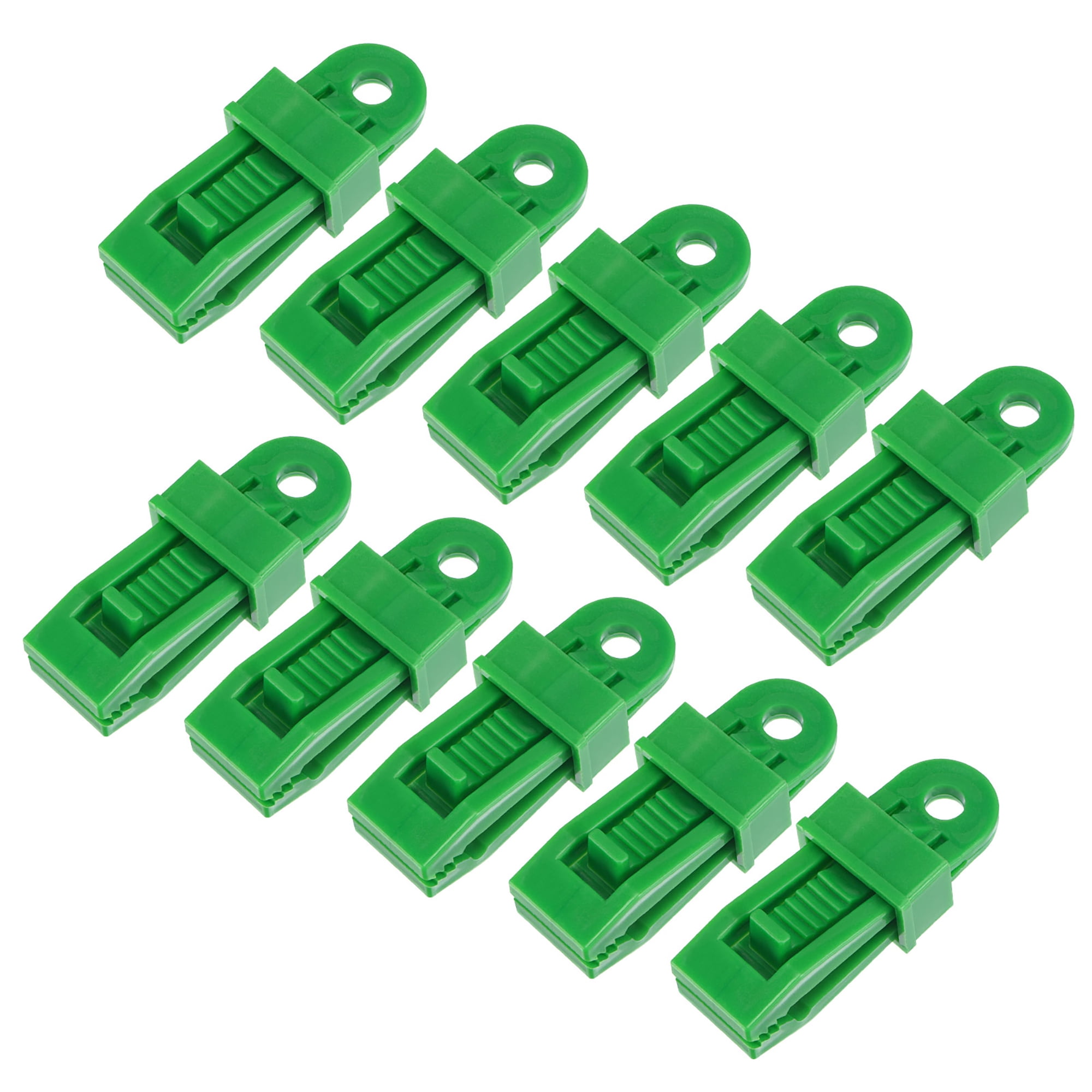 Uxcell 7mm Snap Tighten Sliding Lock Grip Awning Clamp Tarp Clips Green ...